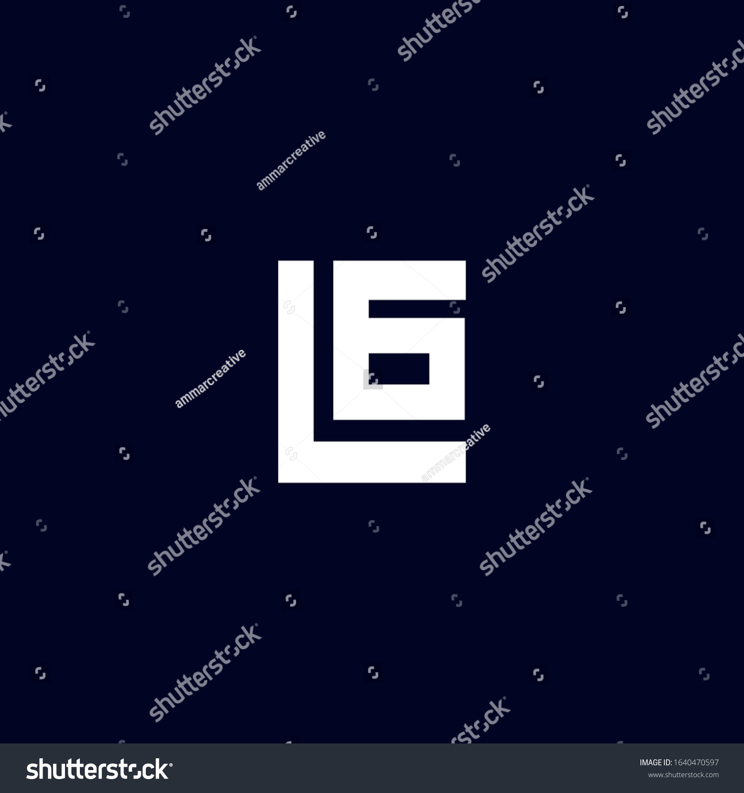 Simple Letter Lg Monogram Logo Stock Vector (Royalty Free) 1640470597 ...