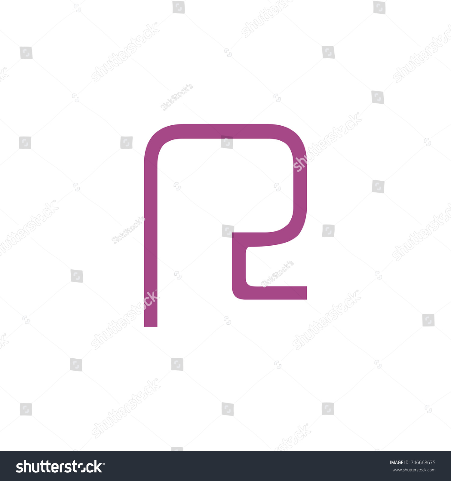 Simple Letter R Line Design Logo: เวกเตอร์สต็อก (ปลอดค่าลิขสิทธิ์ ...