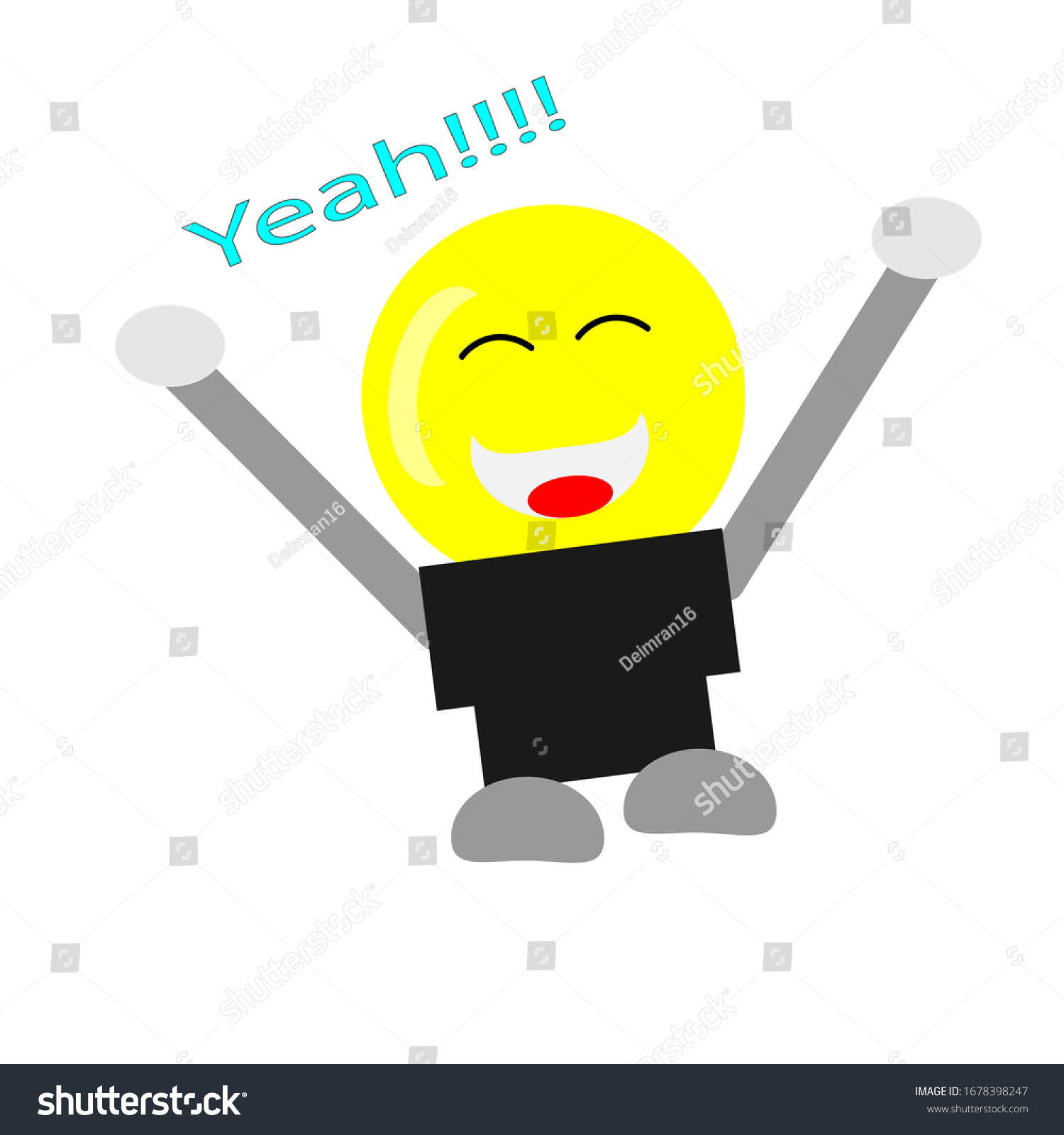 Simple Light Bulb Cartoon Image Design Stock Vector (Royalty Free ...