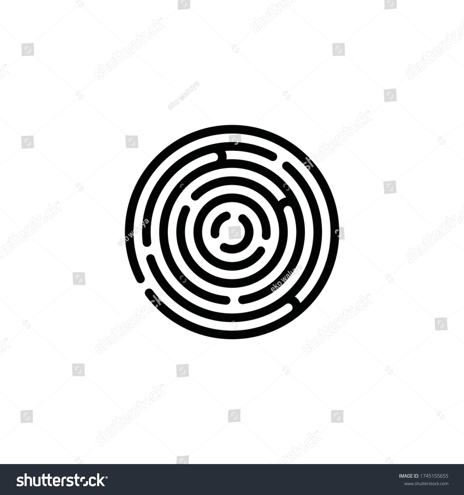 Simple Line Art Maze Vector Illustrator Stock Vector (Royalty Free ...
