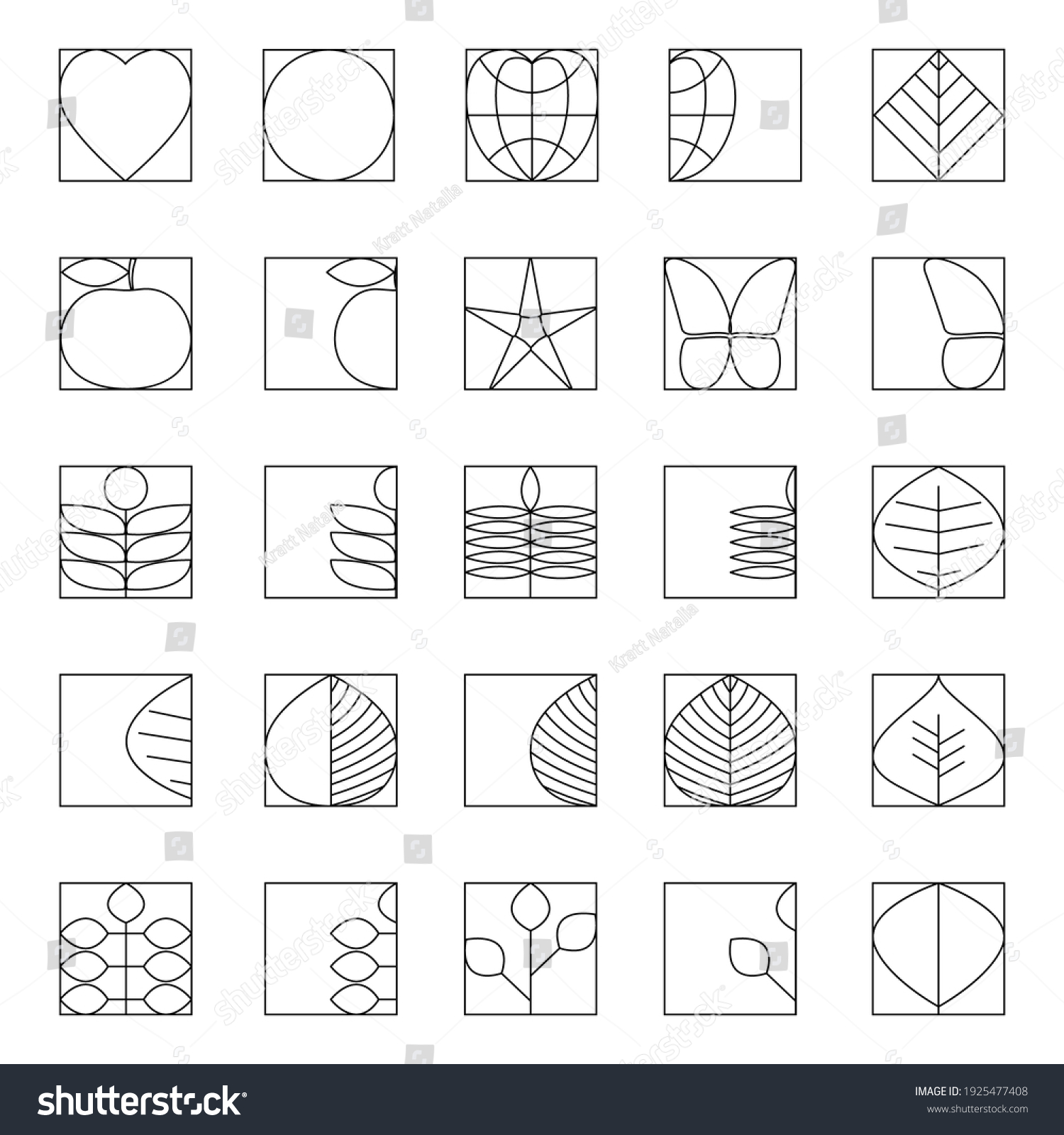 Simple Line Style Logos Design Elements Stock Vector (Royalty Free ...