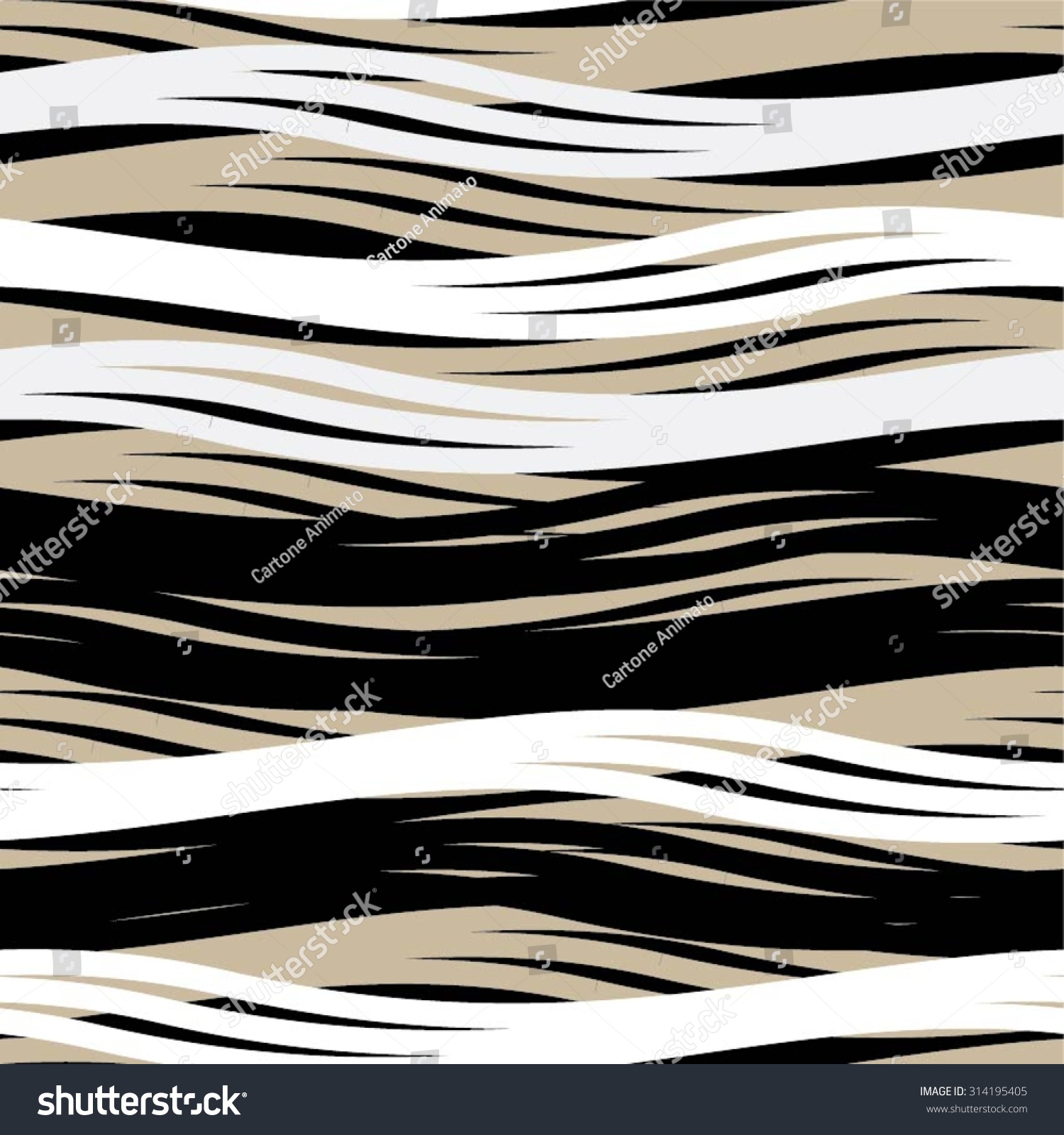 Simple Linear Pattern Curve Seamless Vector Stock Vector 314195405 ...
