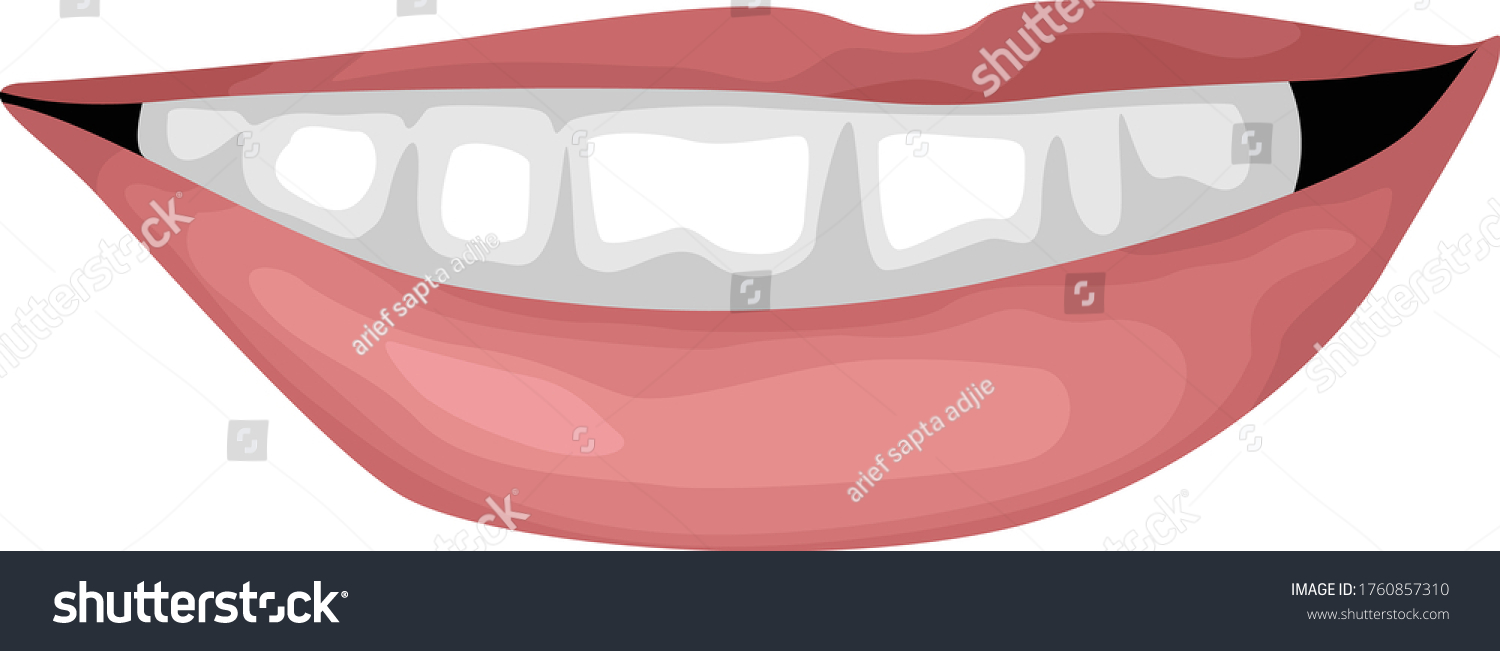 Simple Lips Vector Design Red Stock Vector (Royalty Free) 1760857310 ...