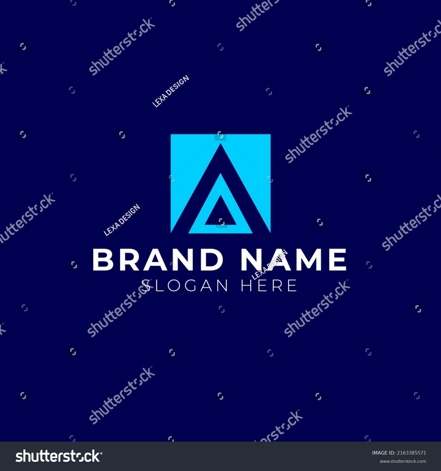 Simple Logo Concept Letter Stock Vector (Royalty Free) 2163385571 ...