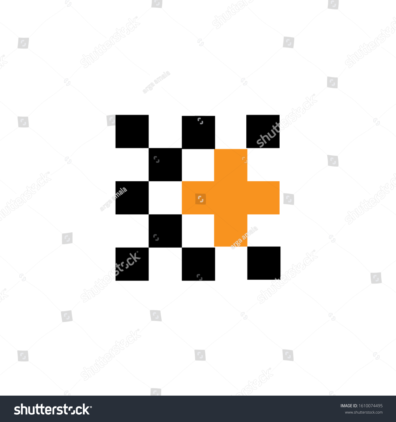 Simple Logo Square Chess Gamer: vector de stock (libre de regalías ...