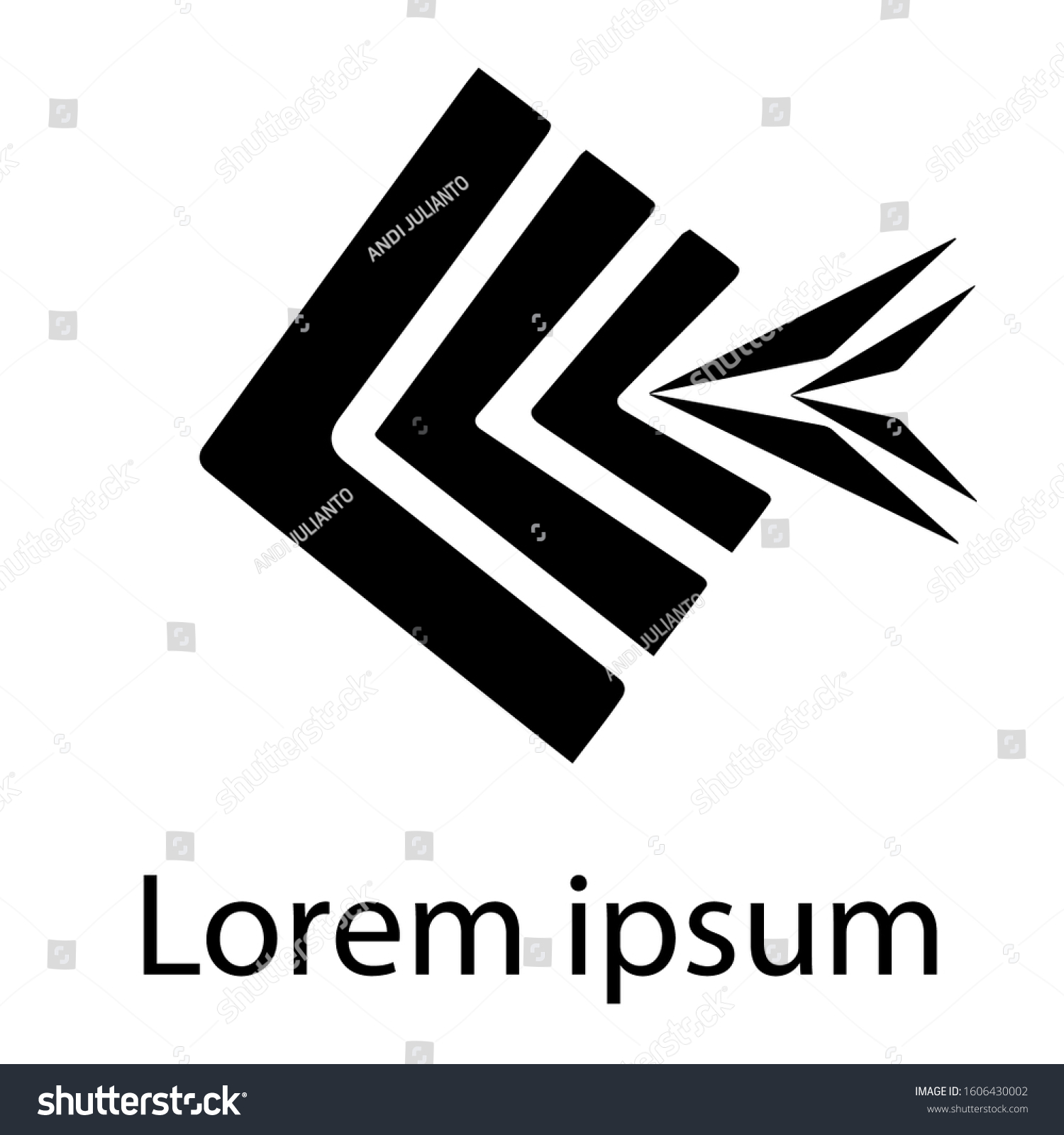 Simple Logo White Backgroundvector Illustration Stock Vector (Royalty ...