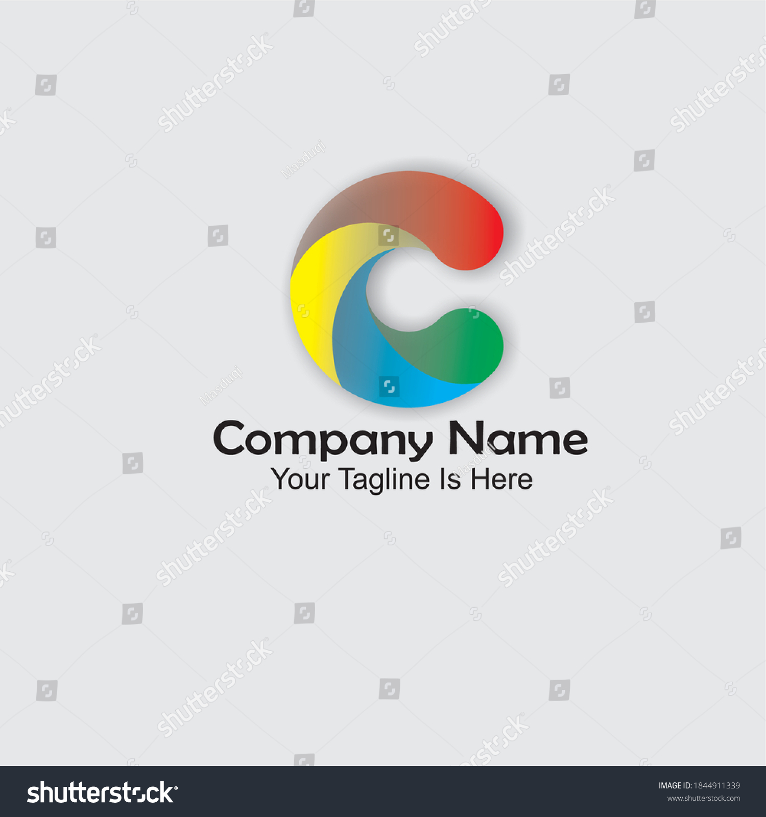 Simple Logo Letter C Stock Vector (Royalty Free) 1844911339 | Shutterstock