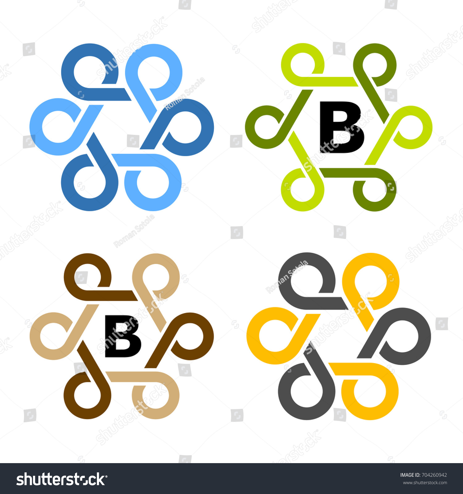 símbolo de marco de bucle simple: vector de stock (libre de regalías ...