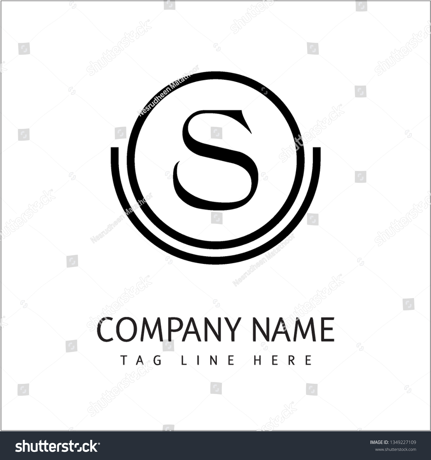 Simple Luxury Logo Design Stock Vector (Royalty Free) 1349227109 ...
