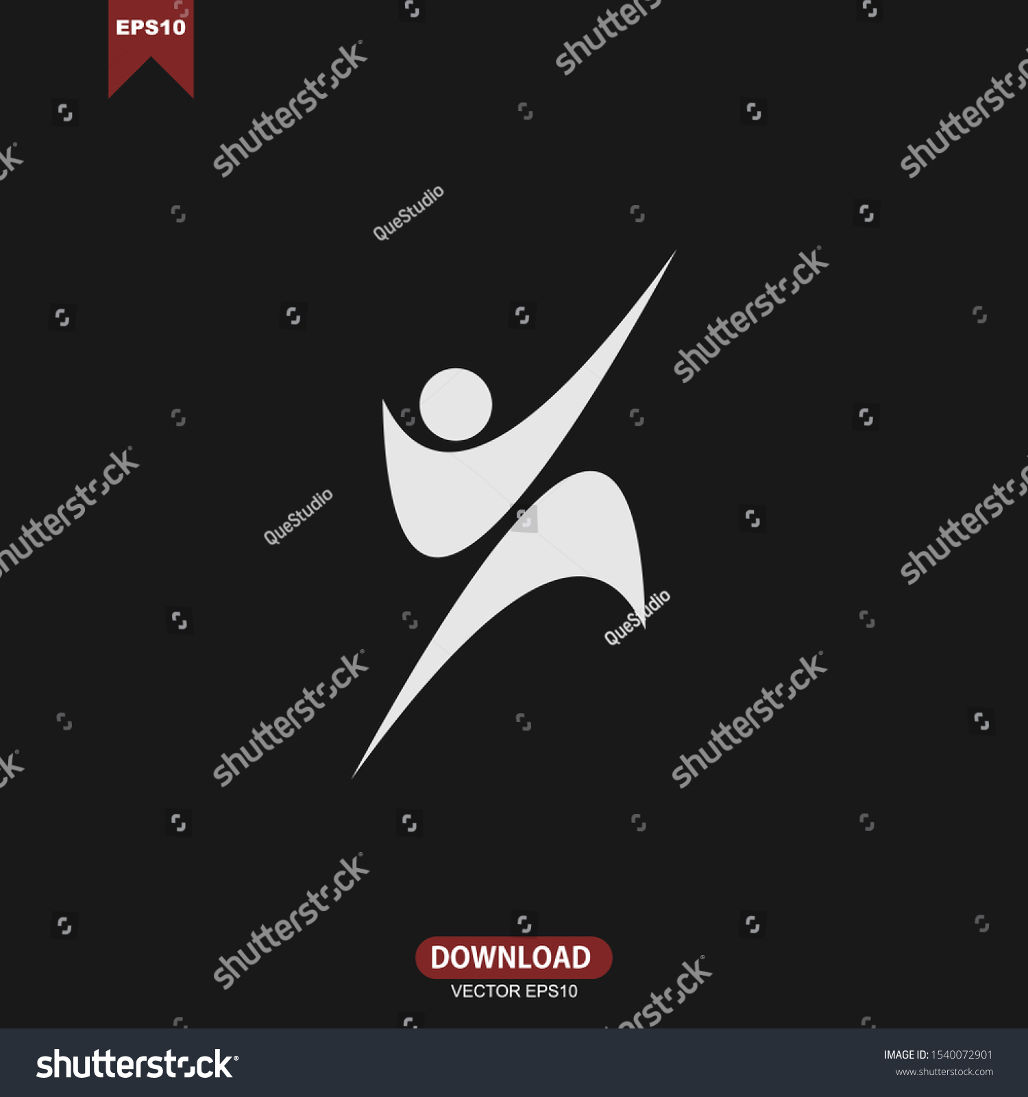 Simple Man Hand Concept Logo Vector: เวกเตอร์สต็อก (ปลอดค่าลิขสิทธิ์ ...