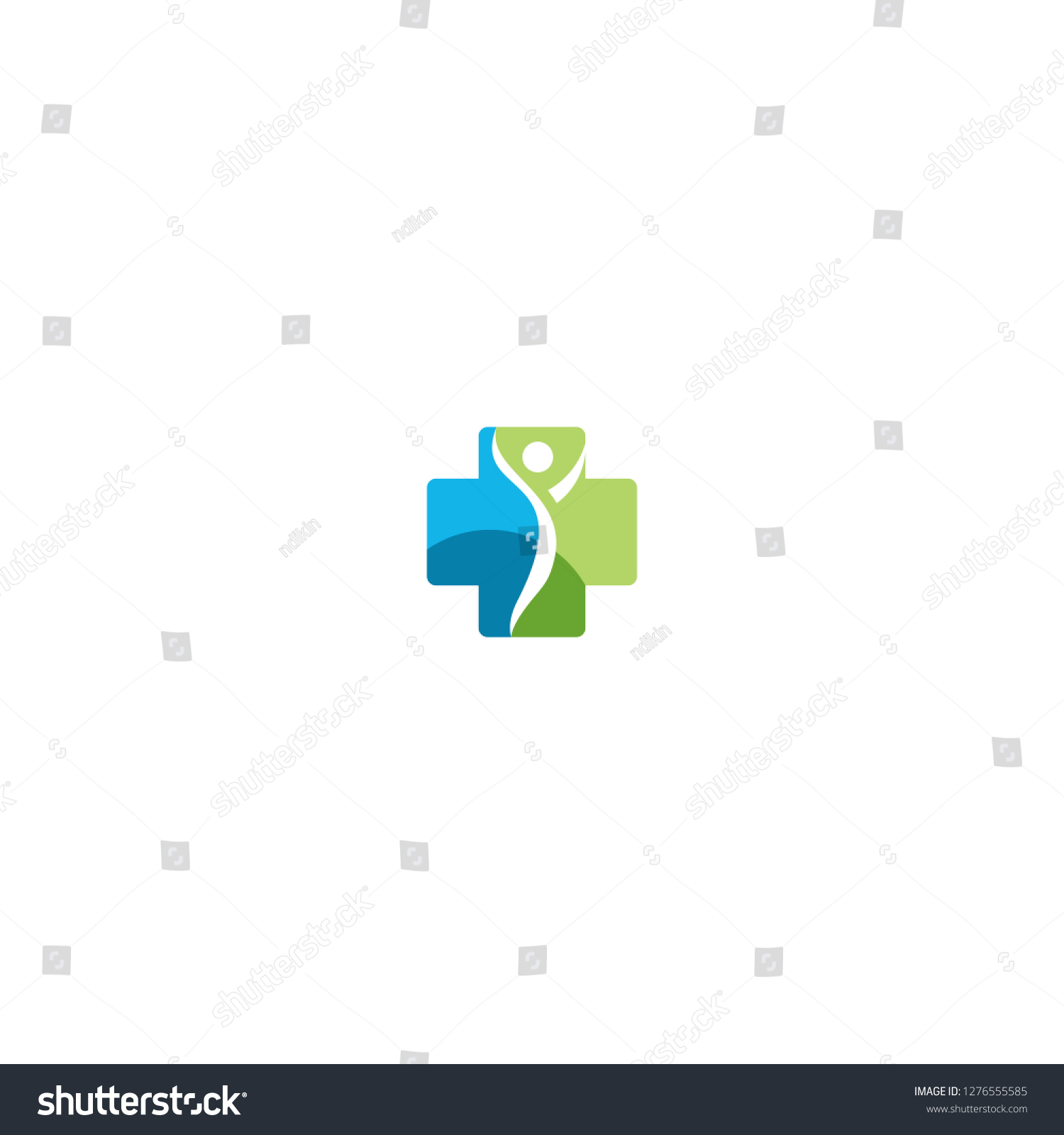Simple Medical Logo Stock Vector (Royalty Free) 1276555585 | Shutterstock