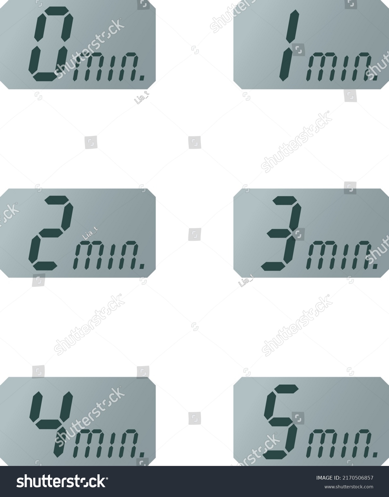 Simple Minute Digital Timer Clock Icon Stock Vector (Royalty Free ...