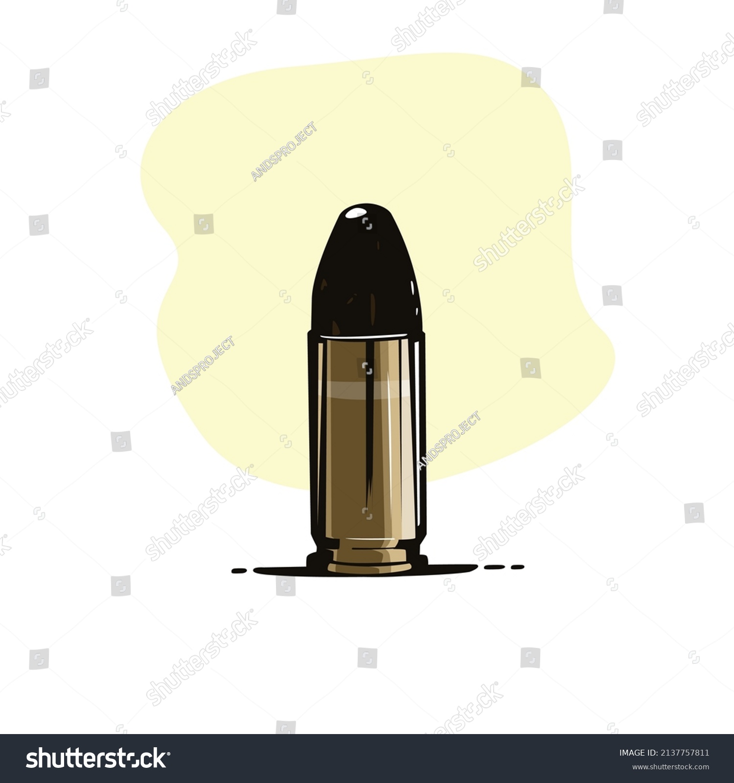 ilustración de vector de bala simple: vector de stock (libre de ...