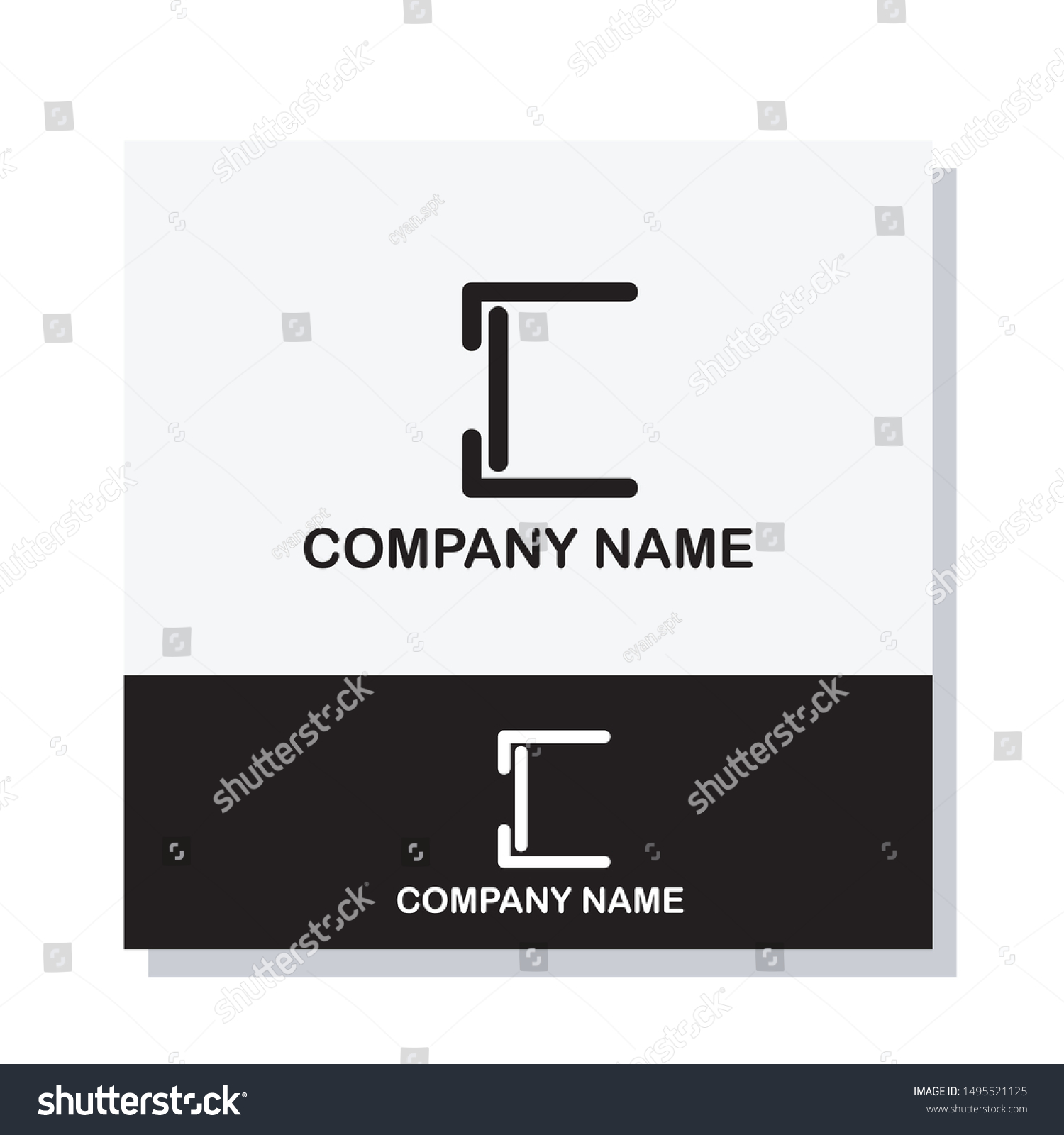 Simple Modern Alphabet Logo Design Vector Stock Vector (Royalty Free ...