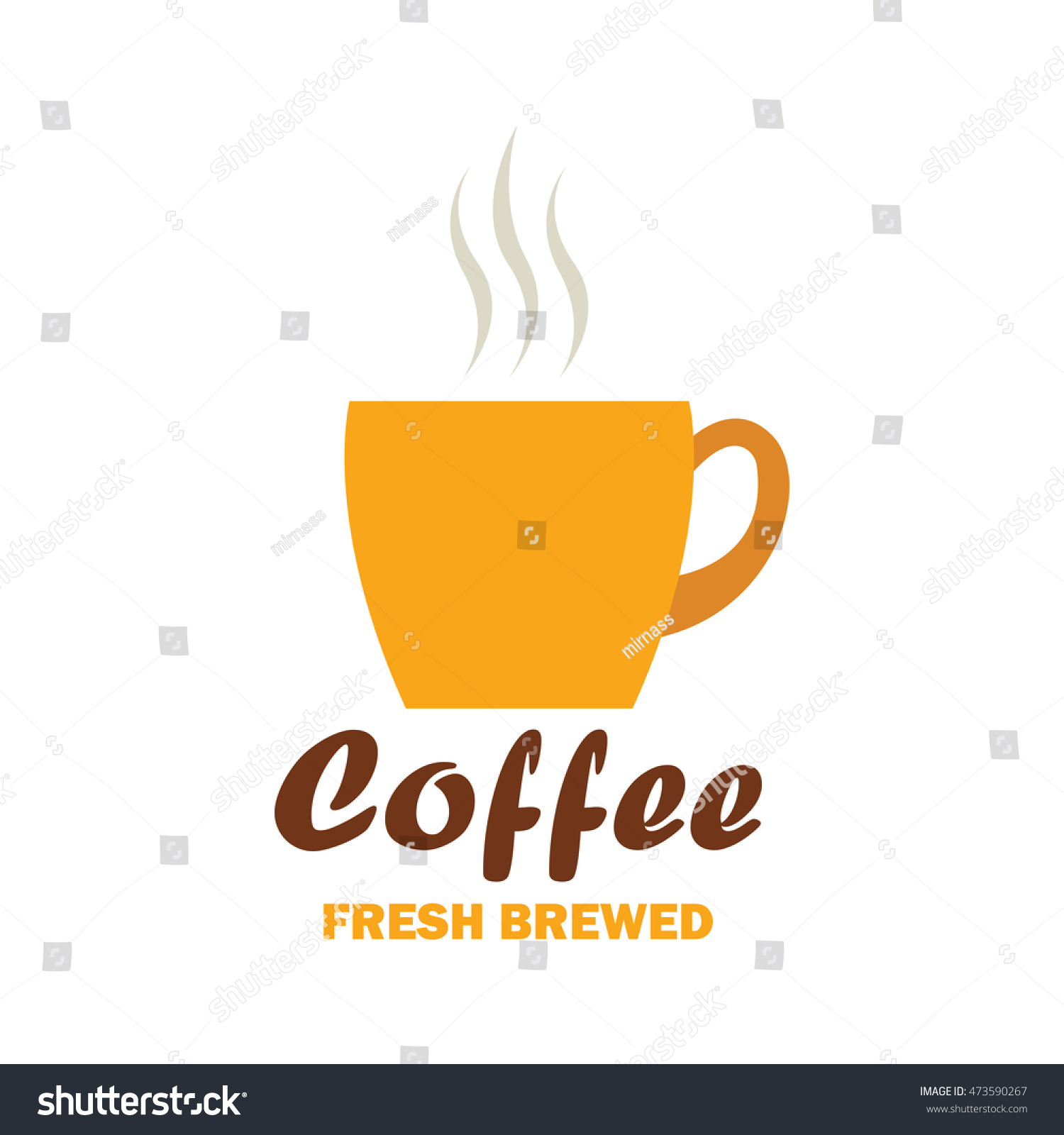 Simple Modern Coffee Logo Design Template Stock Vector (Royalty Free ...