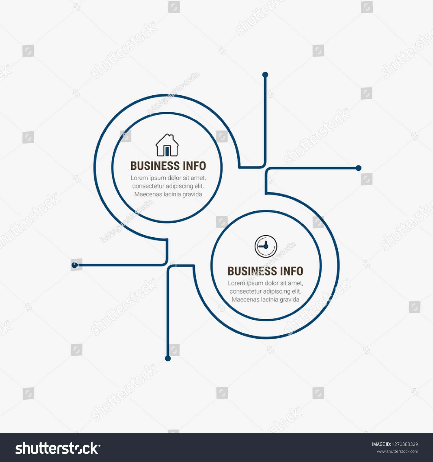 Simple Modern Infographics Template Stock Vector (Royalty Free ...