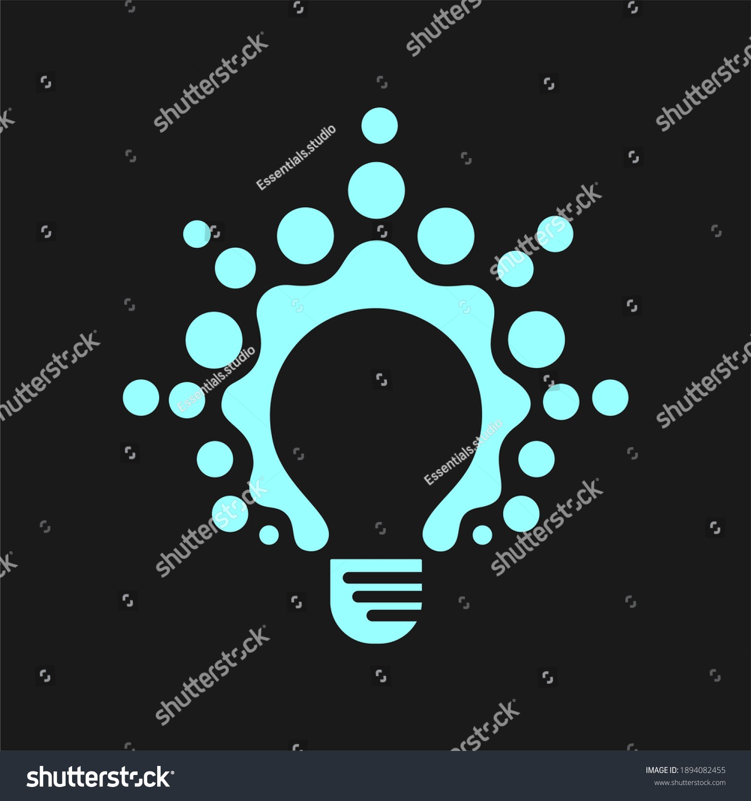 Simple Modern Lamp Logo Designs Stock Vector (Royalty Free) 1894082455