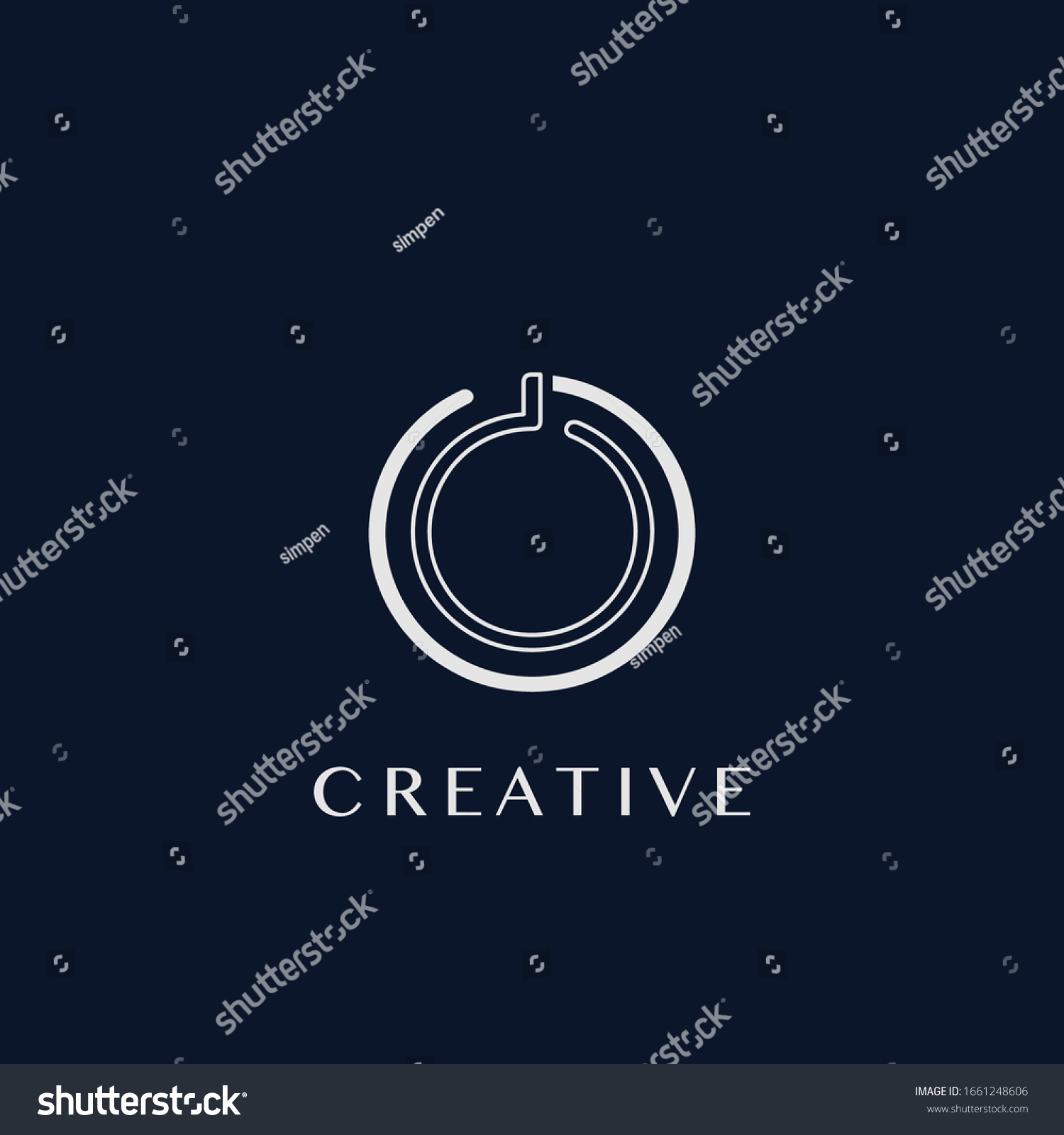 Simple Modern O Letter Logo Monogram Stock Vector (Royalty Free ...