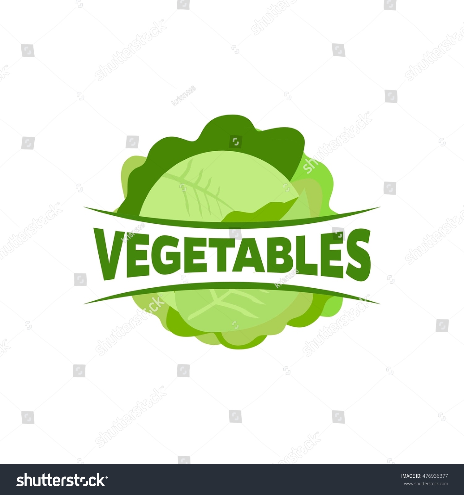 Simple Modern Vegetable Logo Stock Vector (Royalty Free) 476936377 ...