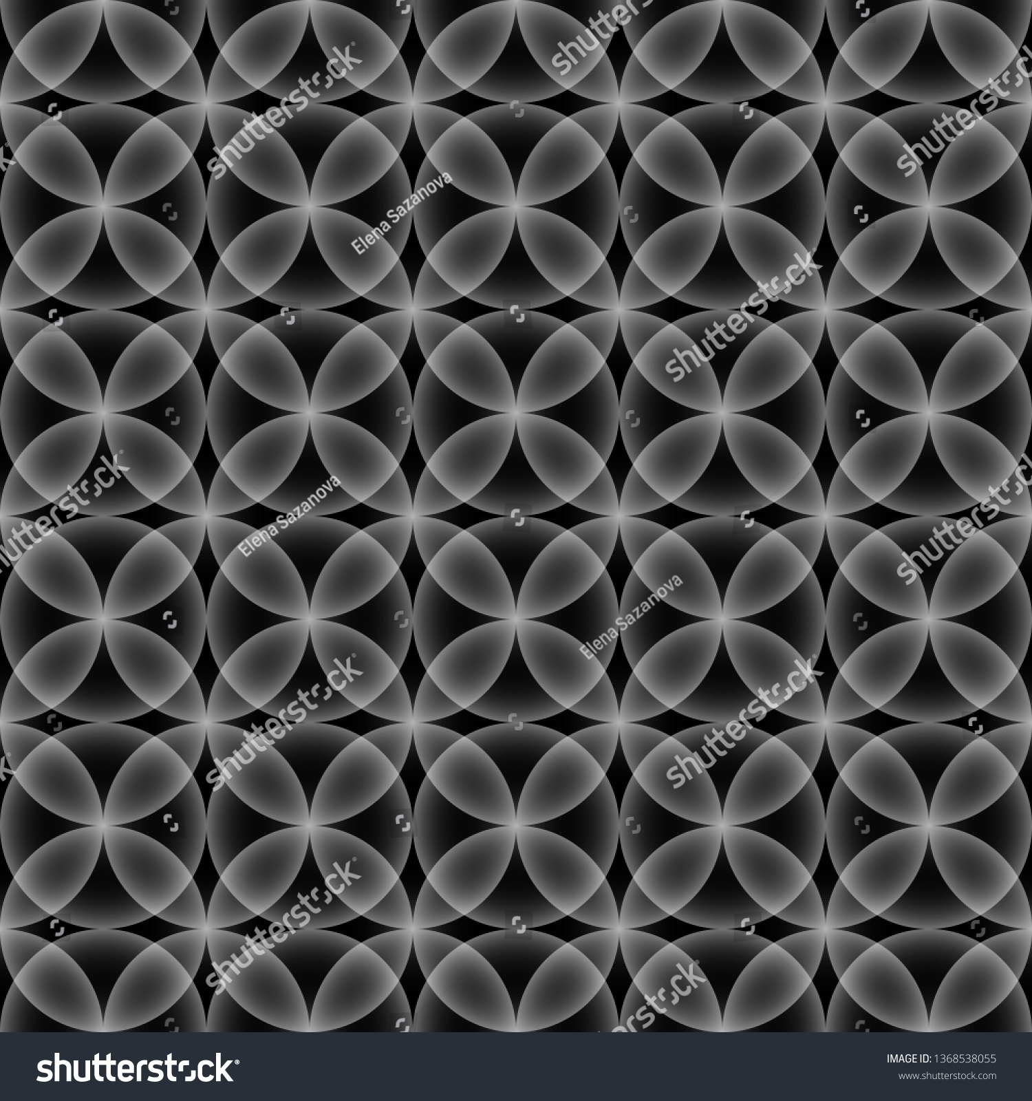 Simple Monochrome Geometric Seamless Pattern Vector Stock Vector ...