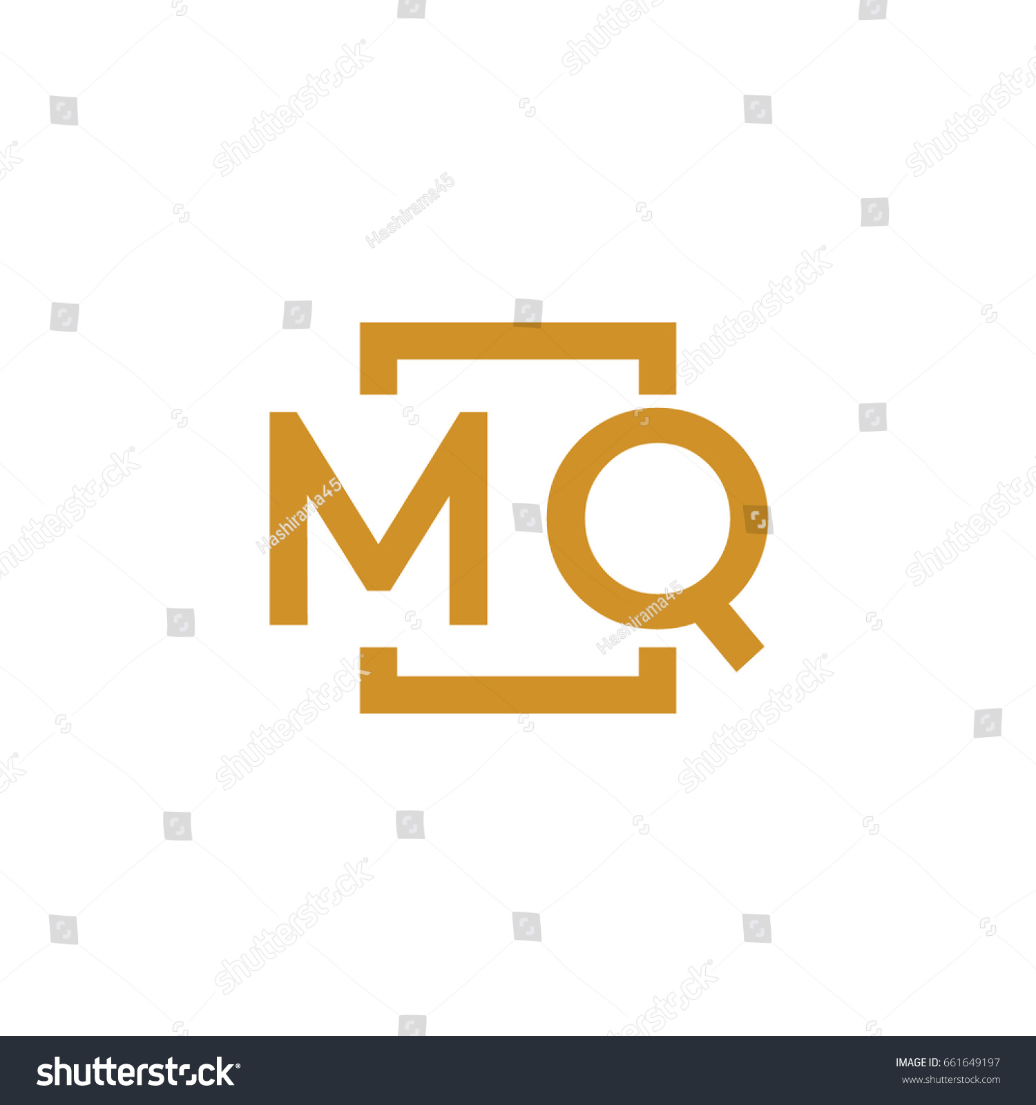 Simple Mq Initial Logo Designs Template : image vectorielle de stock ...