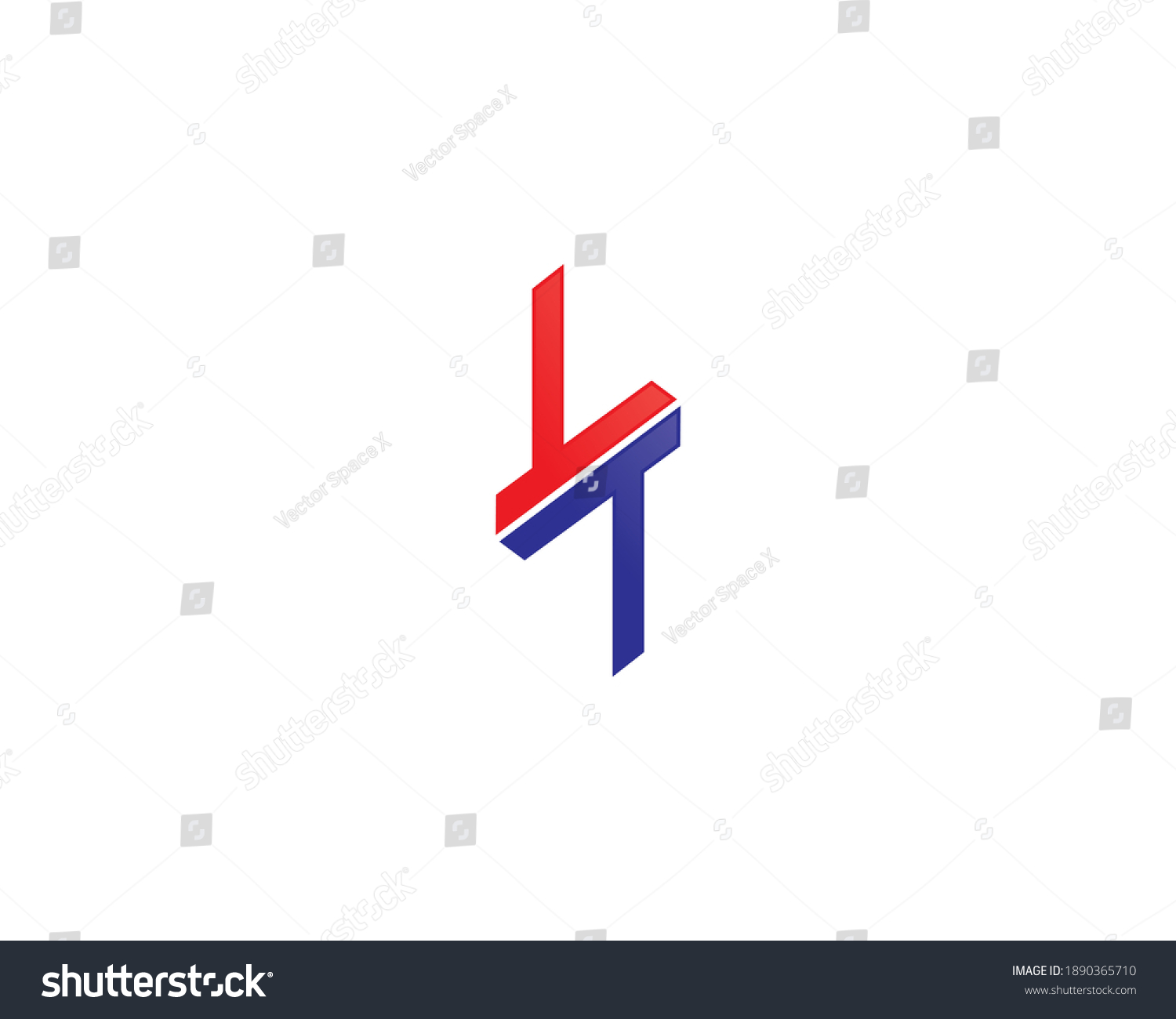 Simple Multi Color Line Shape Logo Stock Vector (Royalty Free ...