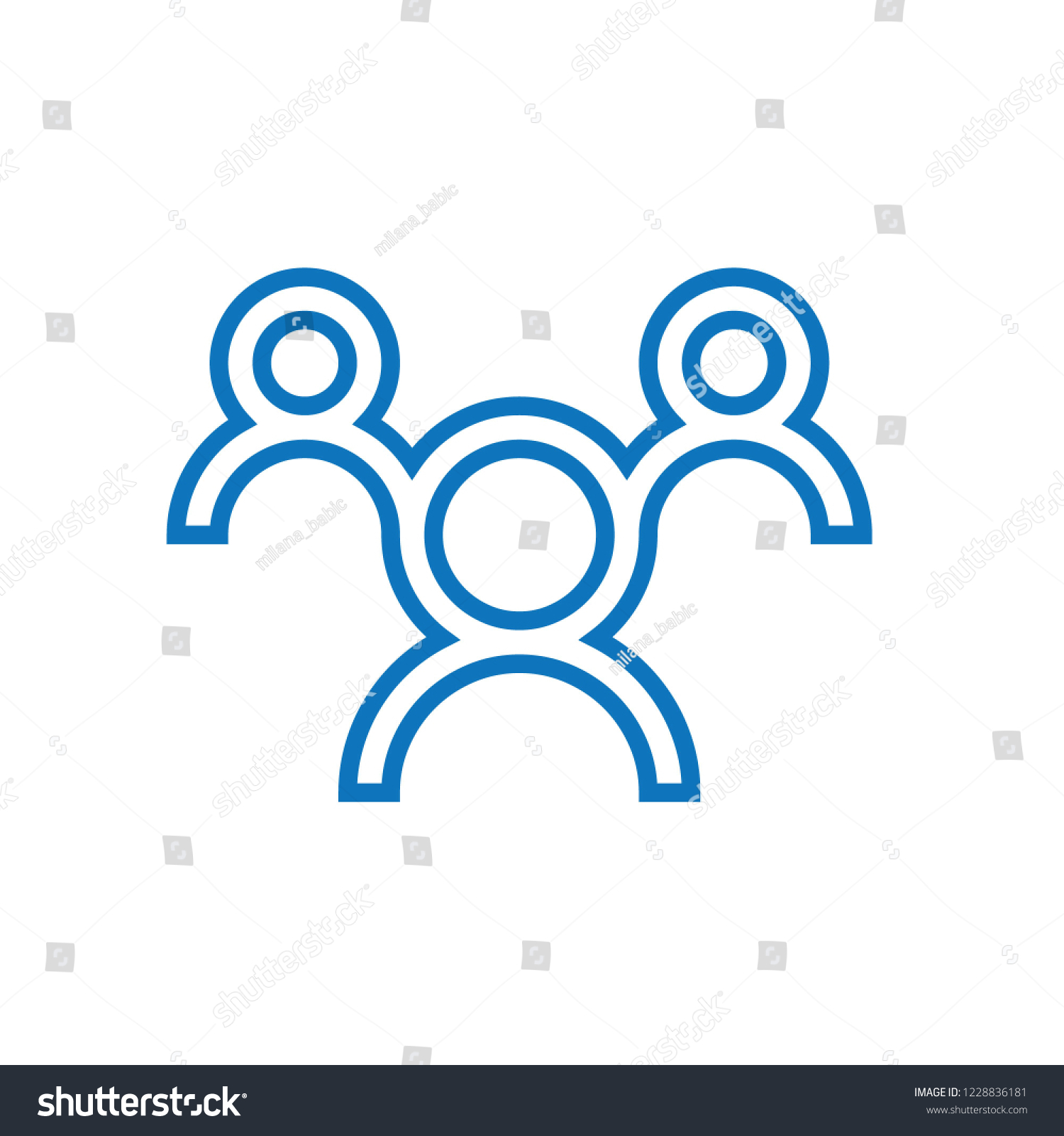 Simple People Icon Vector Illustration Stock Vector (Royalty Free ...