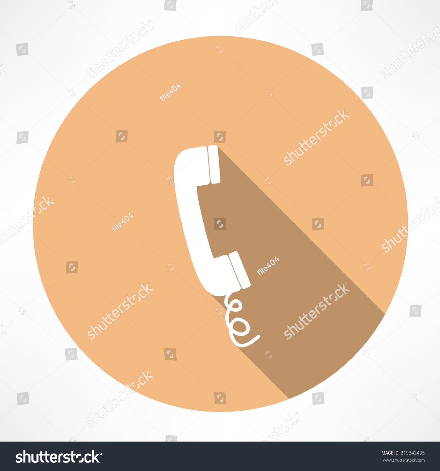 Simple Phone Icon Stock Vector (Royalty Free) 219343405