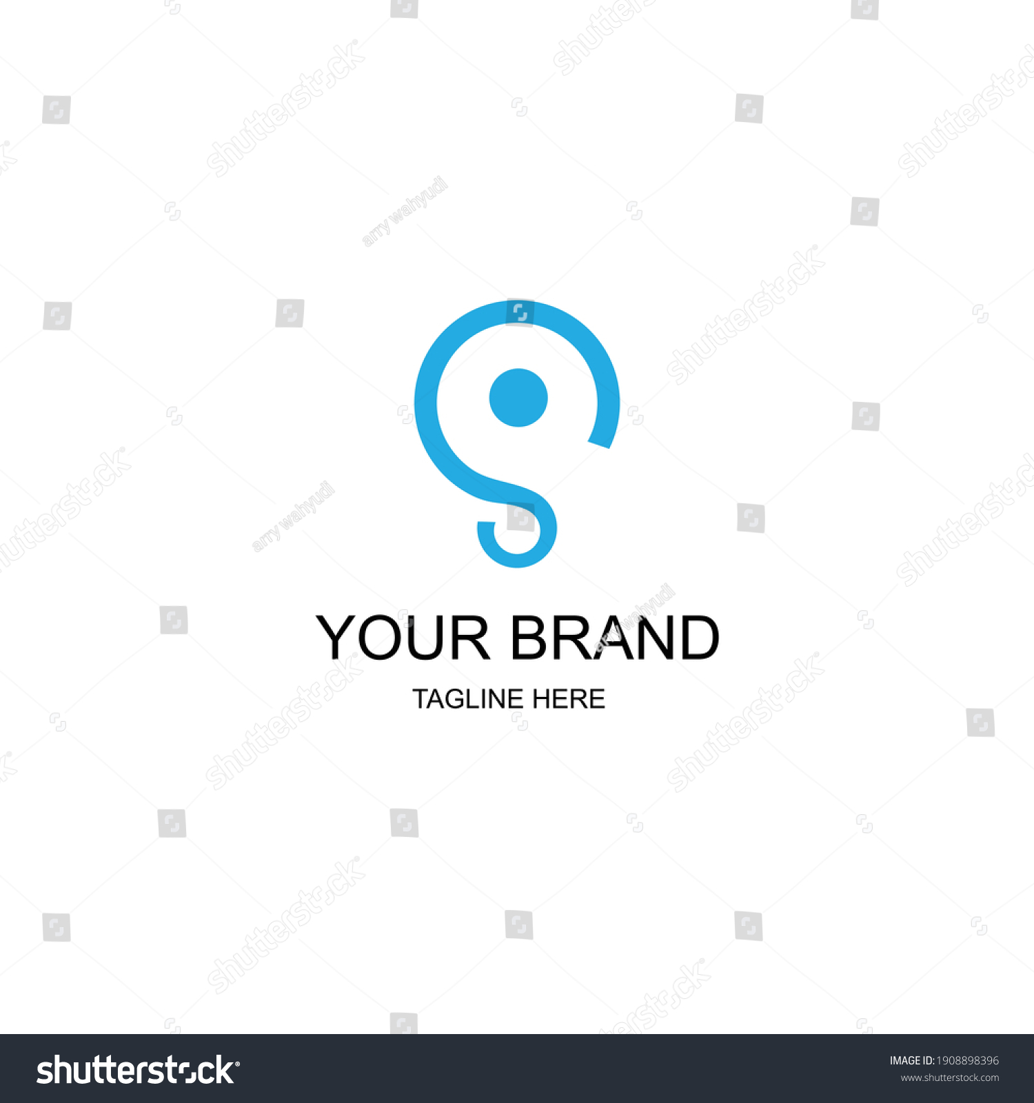 Simple Playful Initial Letter Type S Stock Vector (Royalty Free) 1908898396