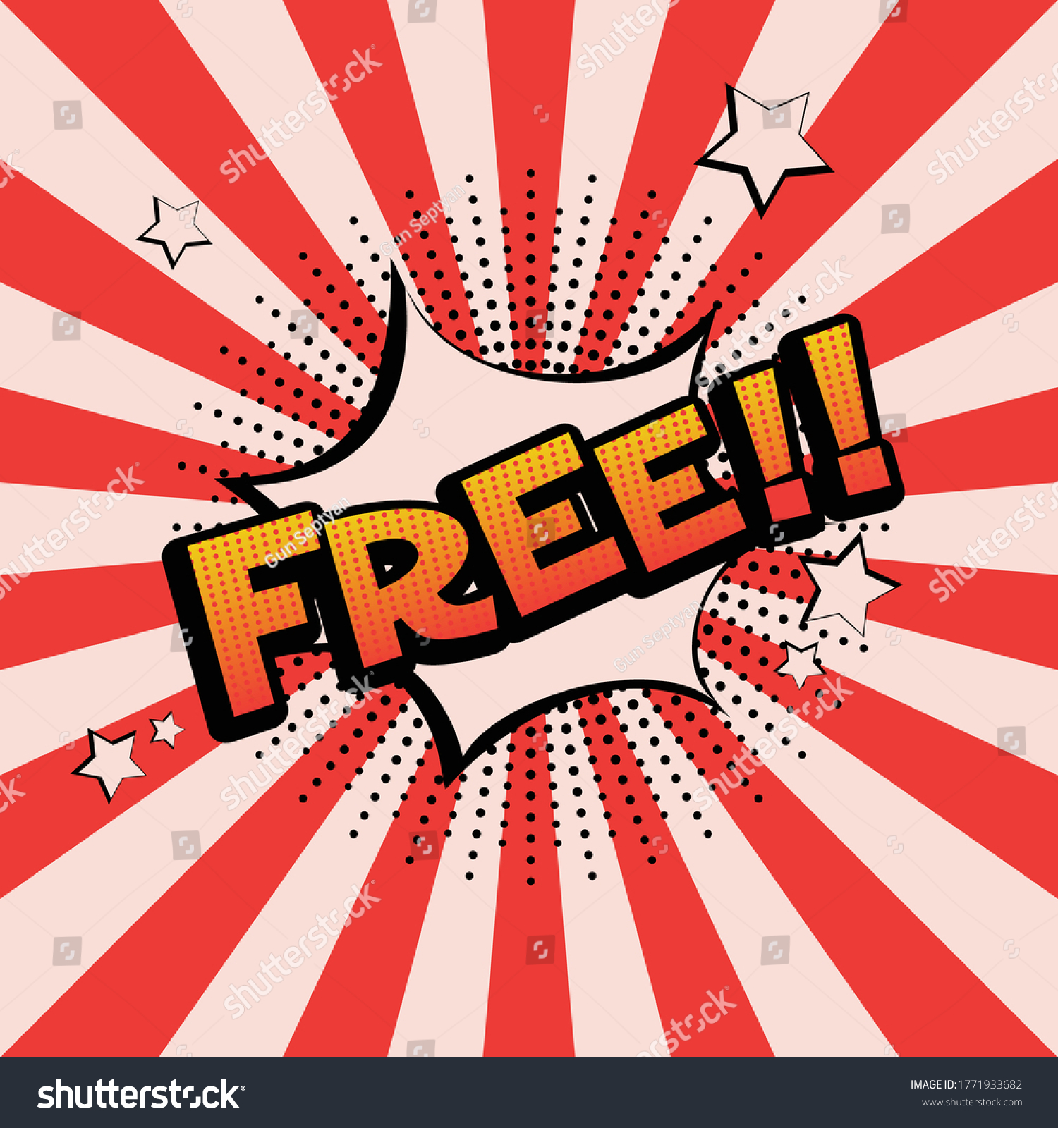 Simple Pop Art Graphic Design Stock Vector (Royalty Free) 1771933682