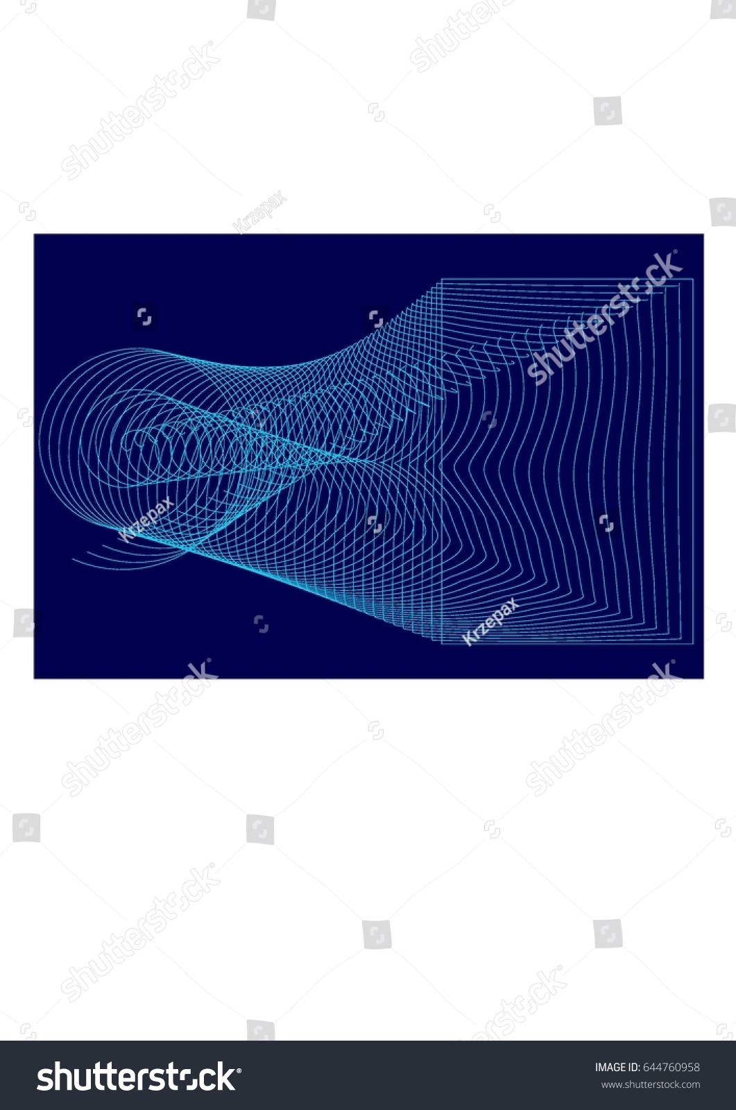 Simple Rectangle Transformation Into Spiral Stock Vector (Royalty Free ...