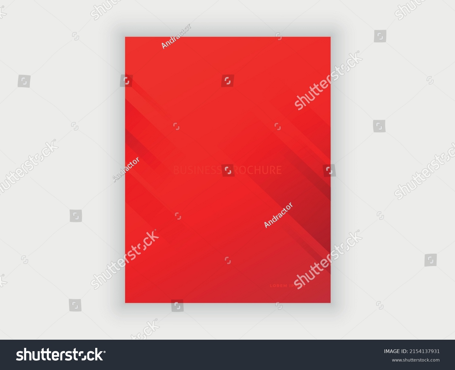 Simple Red Flyer Vector Graphics Design Stock Vector (Royalty Free ...