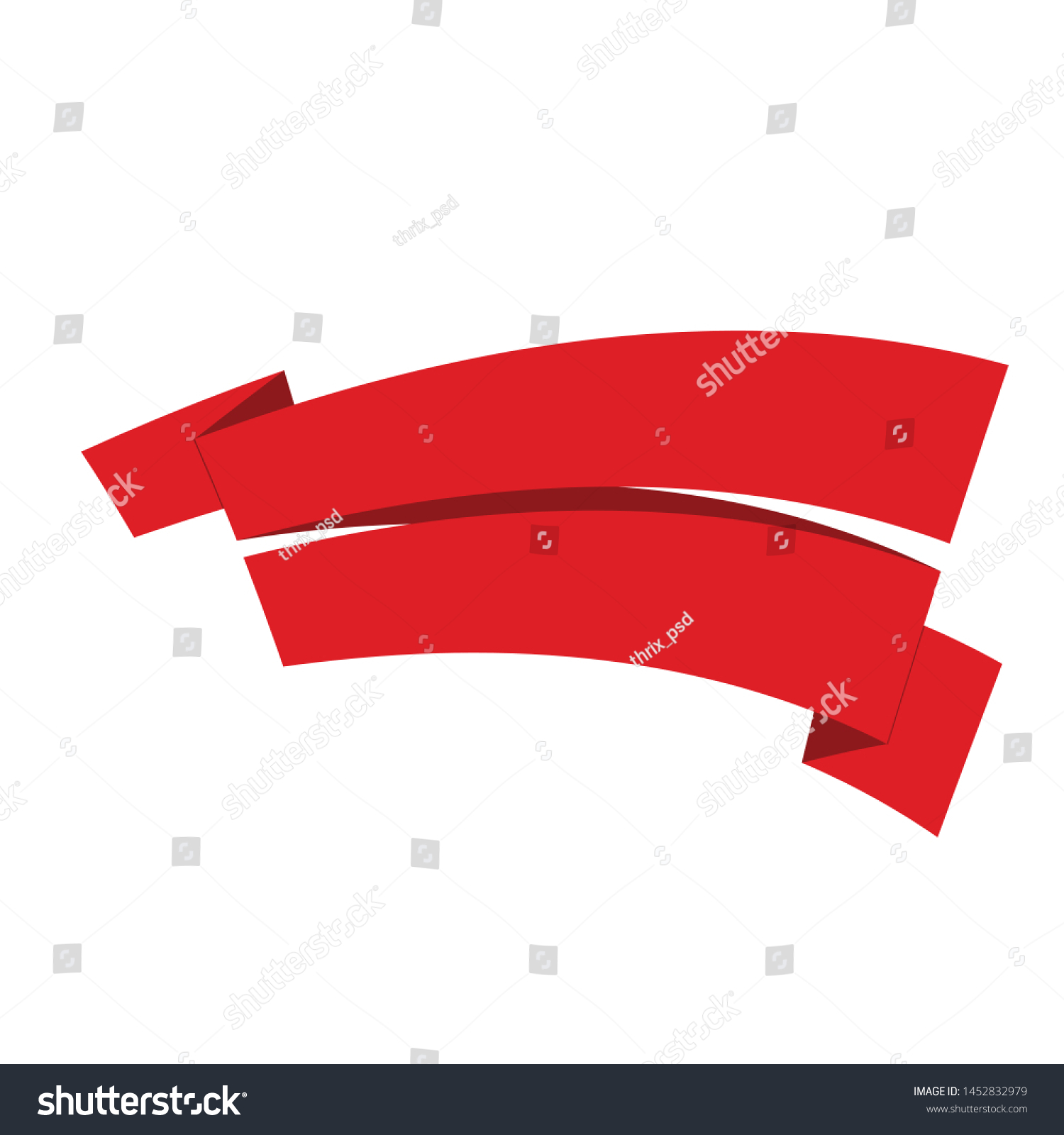 Simple Ribbon Empty Frame Text Logotype Stock Vector (Royalty Free ...
