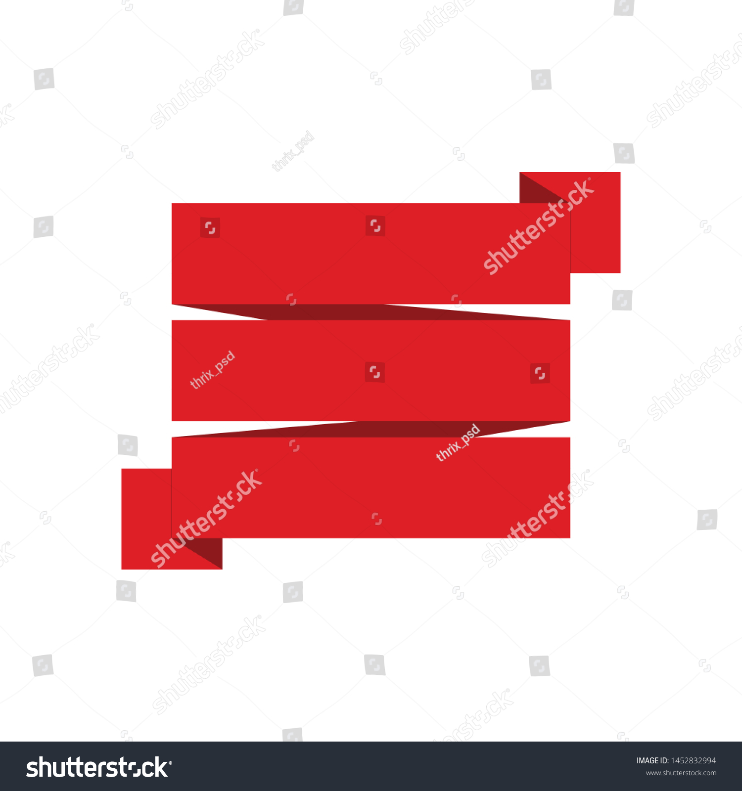 Simple Ribbon Empty Frame Text Logotype Stock Vector (Royalty Free ...