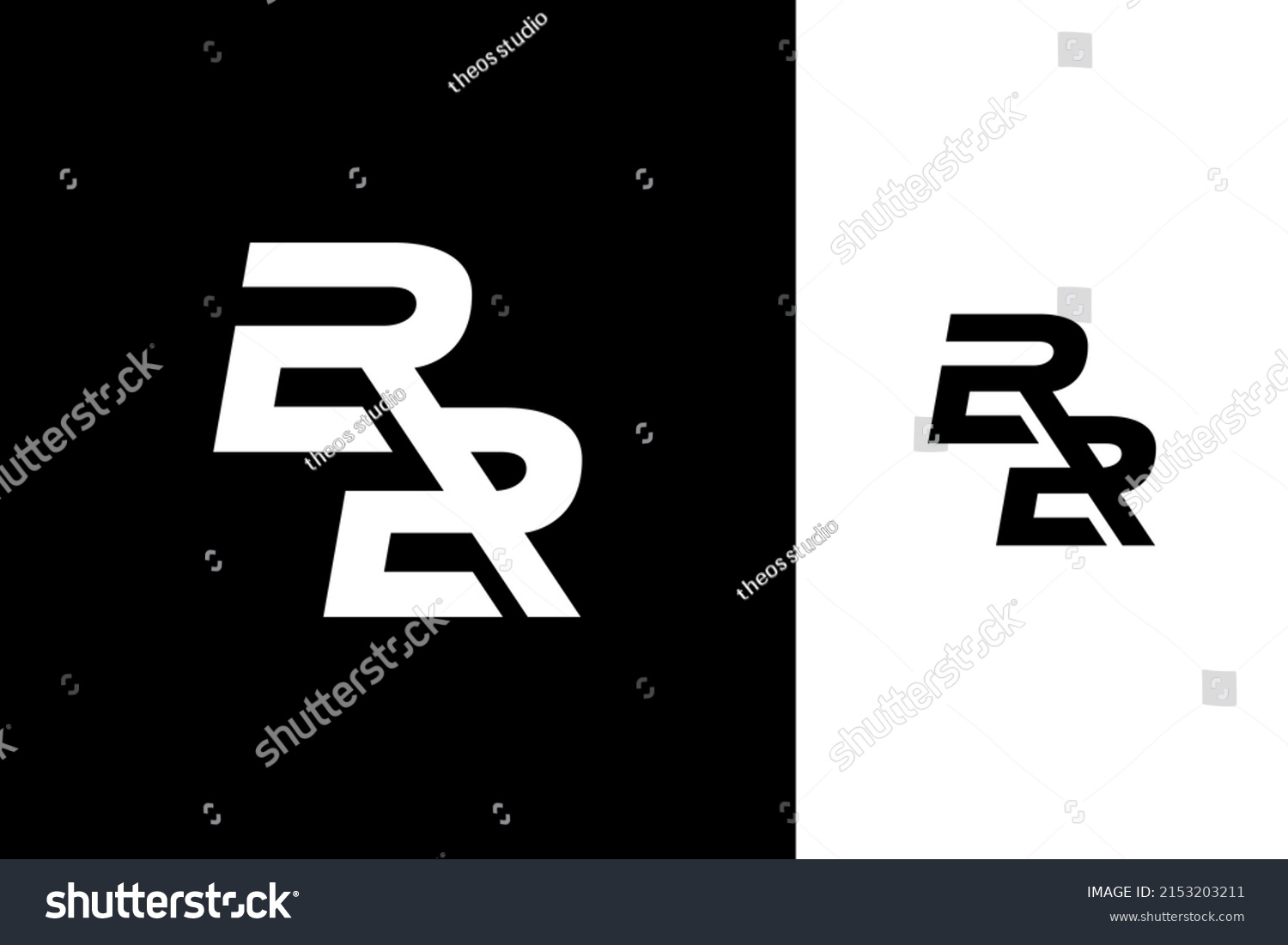 Simple Rr Monogram Logo Design Vector Stock Vector (Royalty Free ...