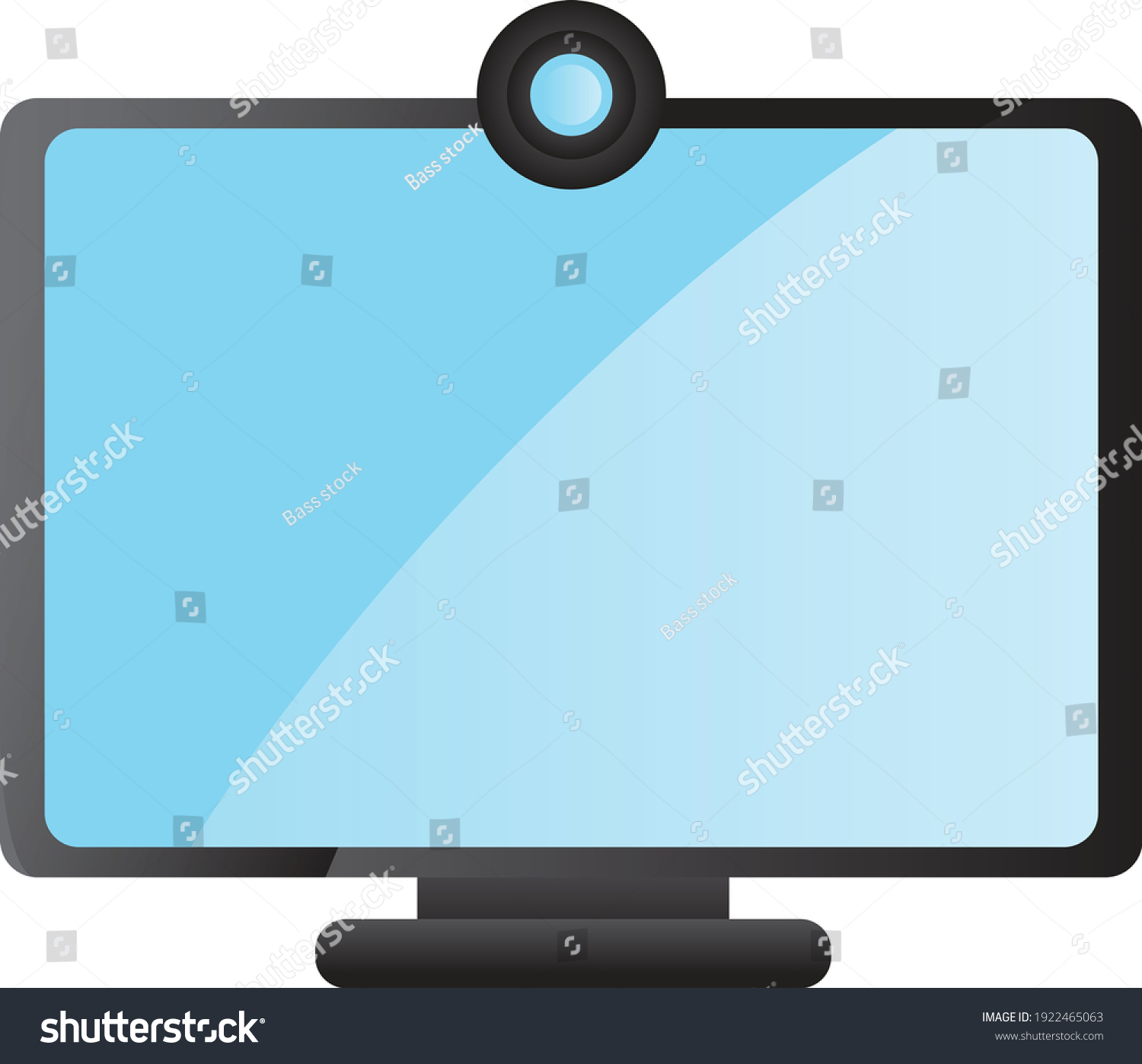 Simple Screen Webcam Clip Art Vector Stock Vector (Royalty Free ...