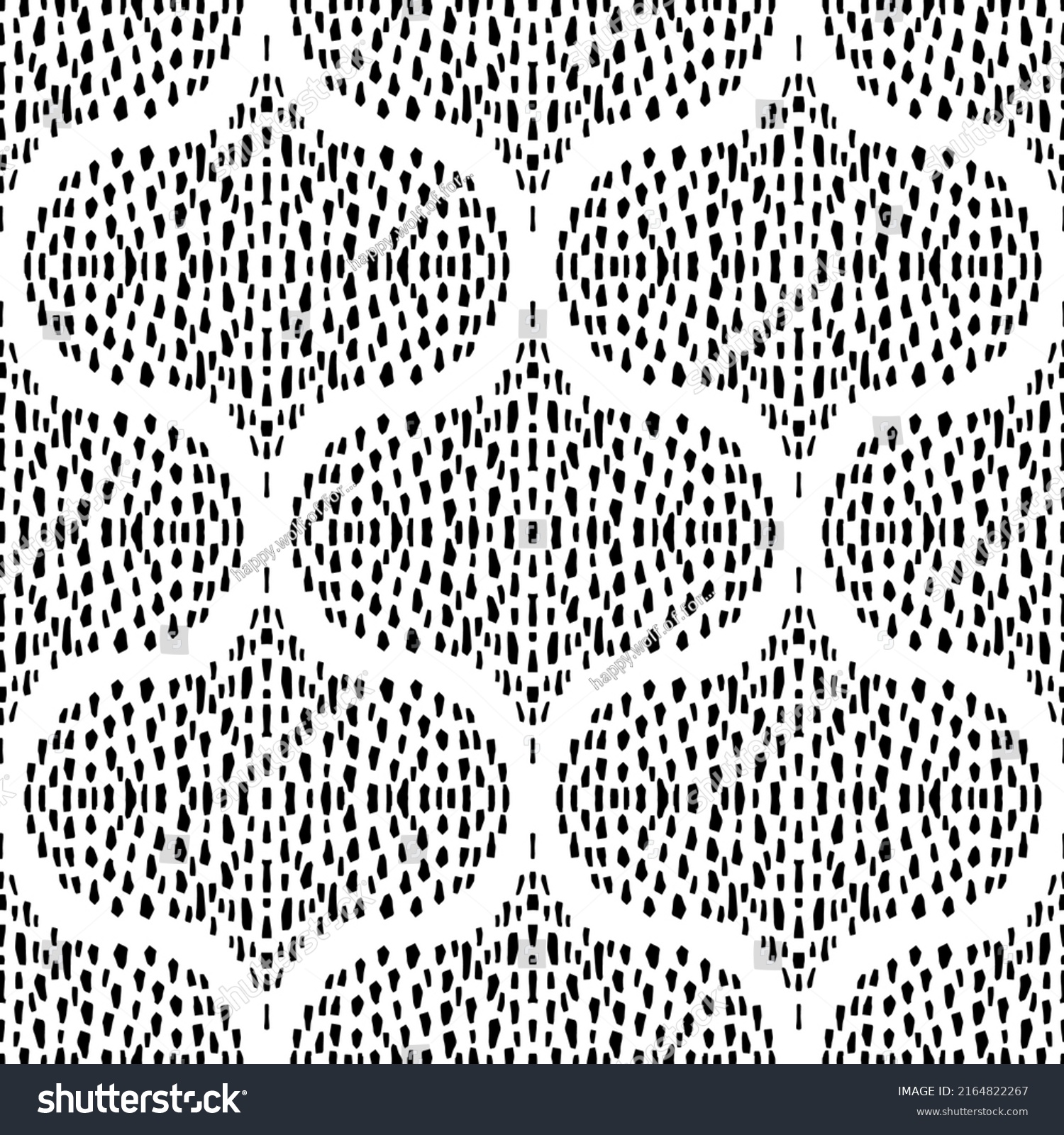 Simple Seamless Vector Ogee Pattern Black Stock Vector (Royalty Free ...