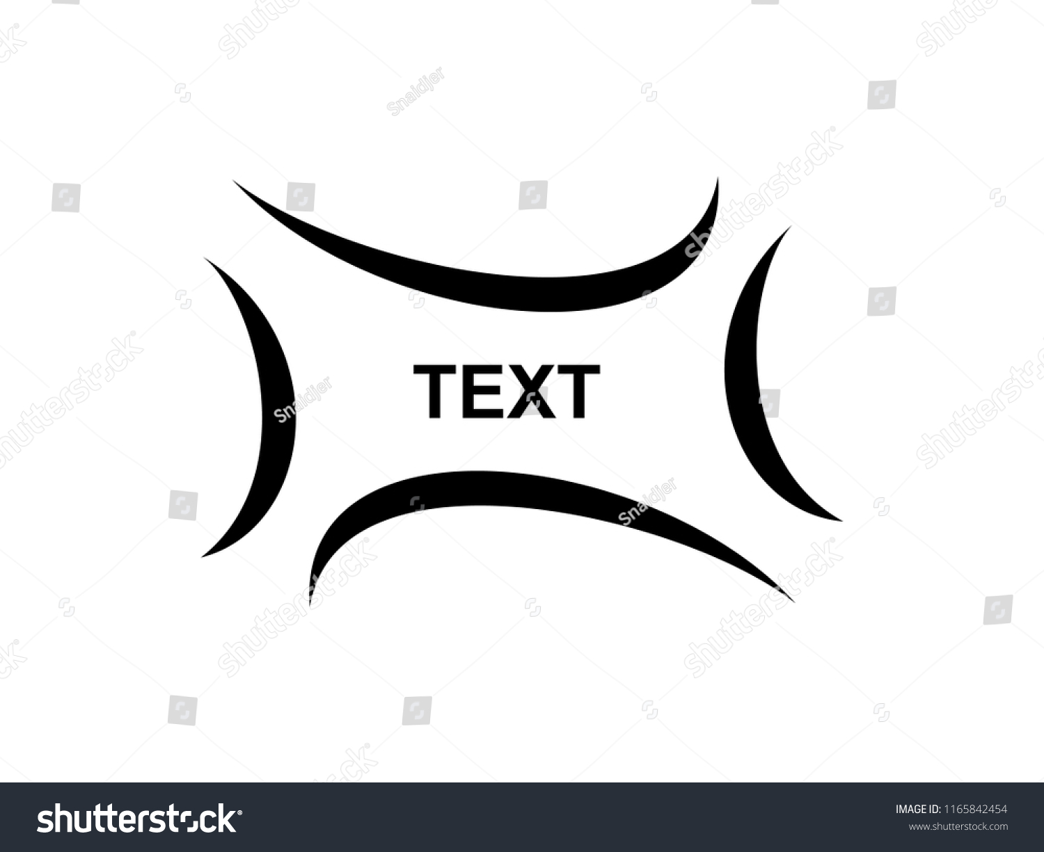 Simple Splash Frame Illustration Stock Vector (Royalty Free) 1165842454 ...