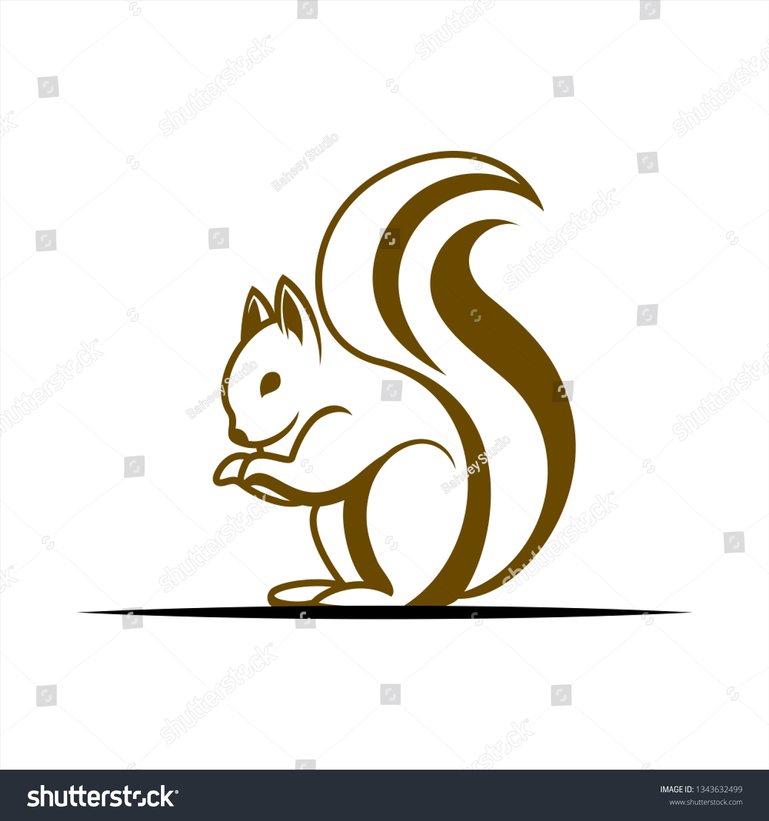 Simple Squirrel Logo Design Inspiration Logo: Vector có sẵn (miễn phí ...