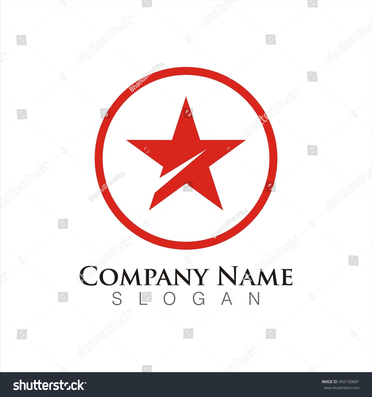 Simple Star Logo Stock Vector (Royalty Free) 492100681 | Shutterstock