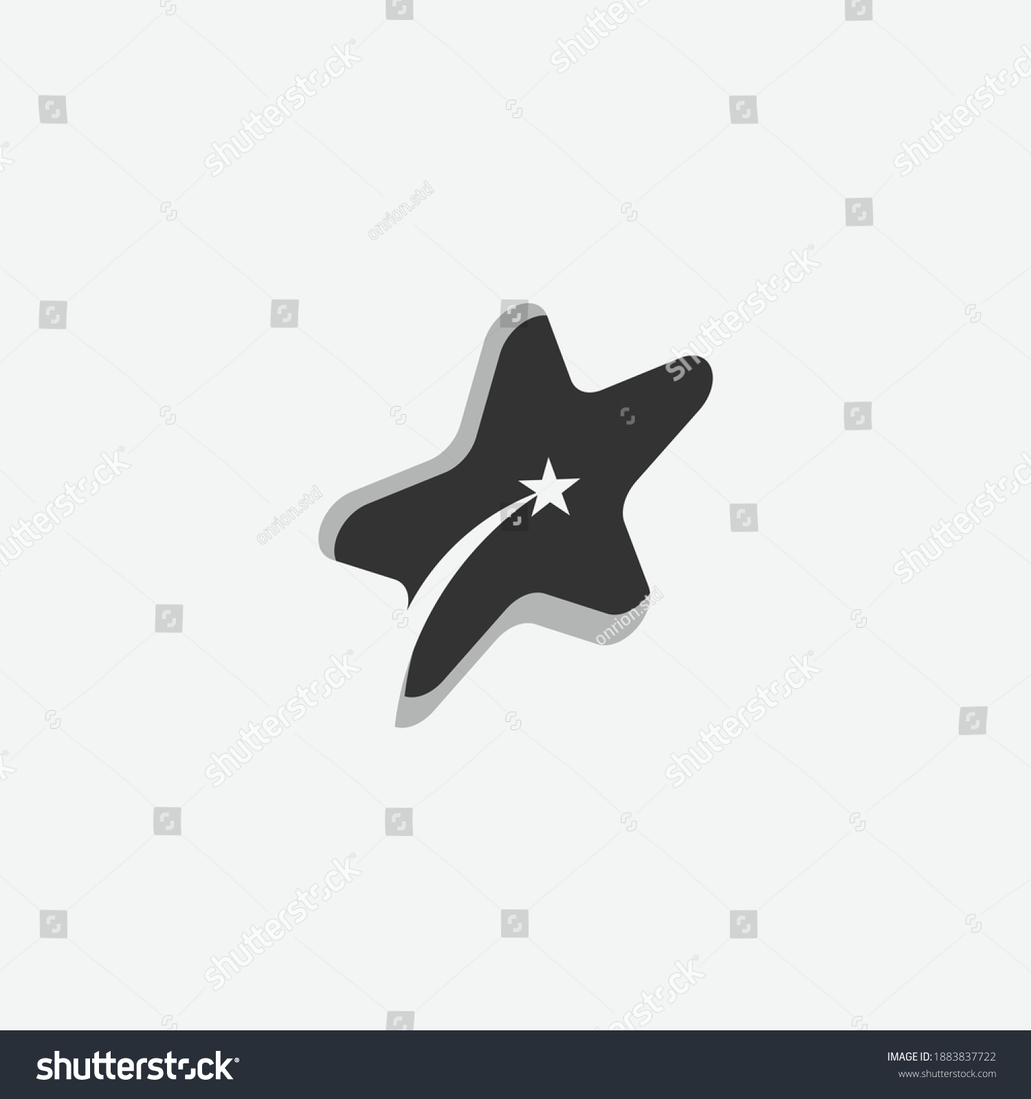 Simple Star Logo Design Template Stock Vector (Royalty Free) 1883837722