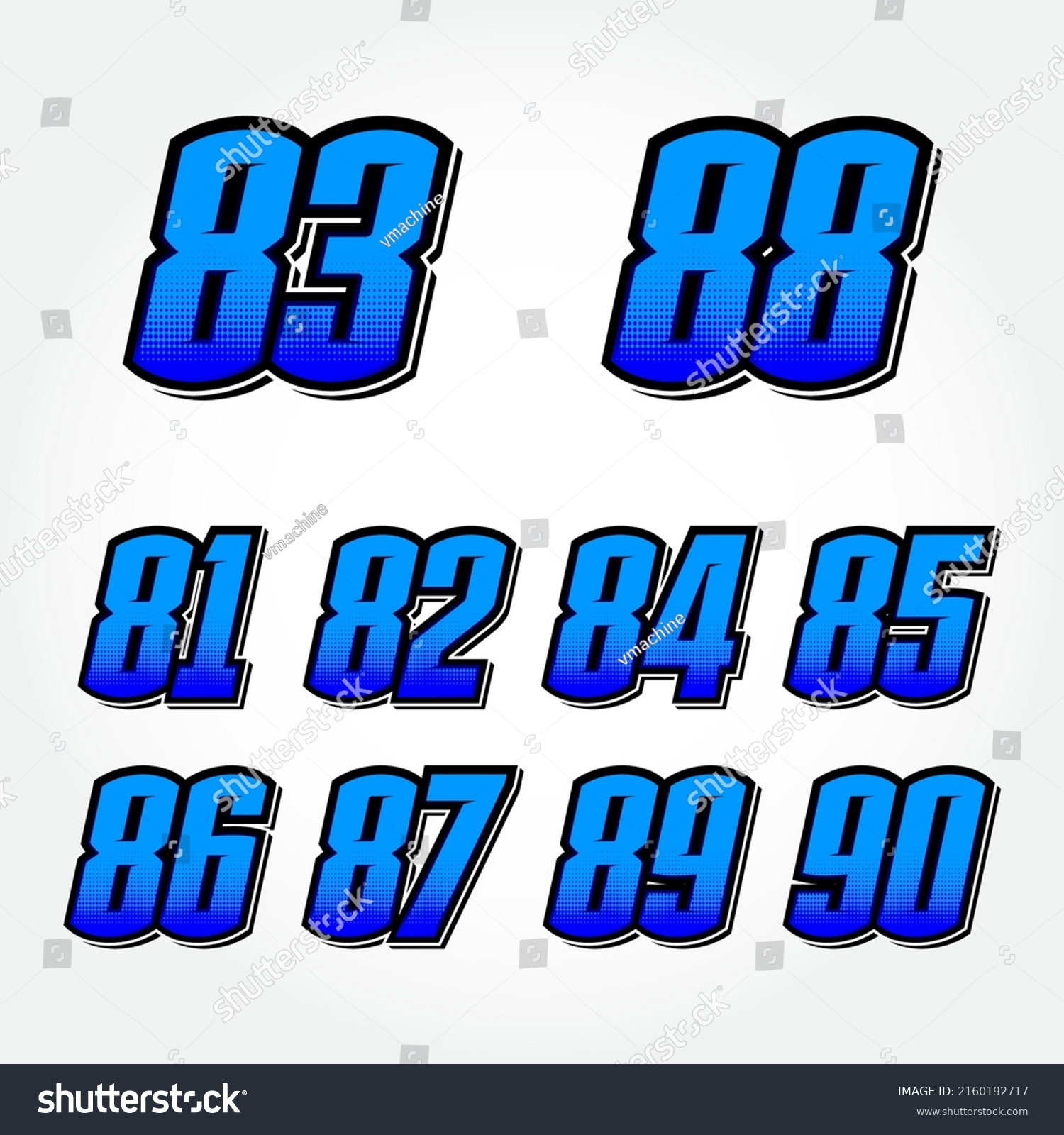 Simple Star Racing Start Number Vector Stock Vector (Royalty Free ...