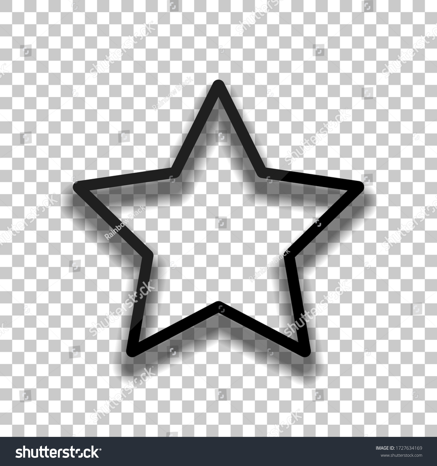 Simple Star Rating Symbol Outline Design Stock Vector (Royalty Free ... Simple Star Rating Symbol Outline Design Stock Vector (Royalty Free ...