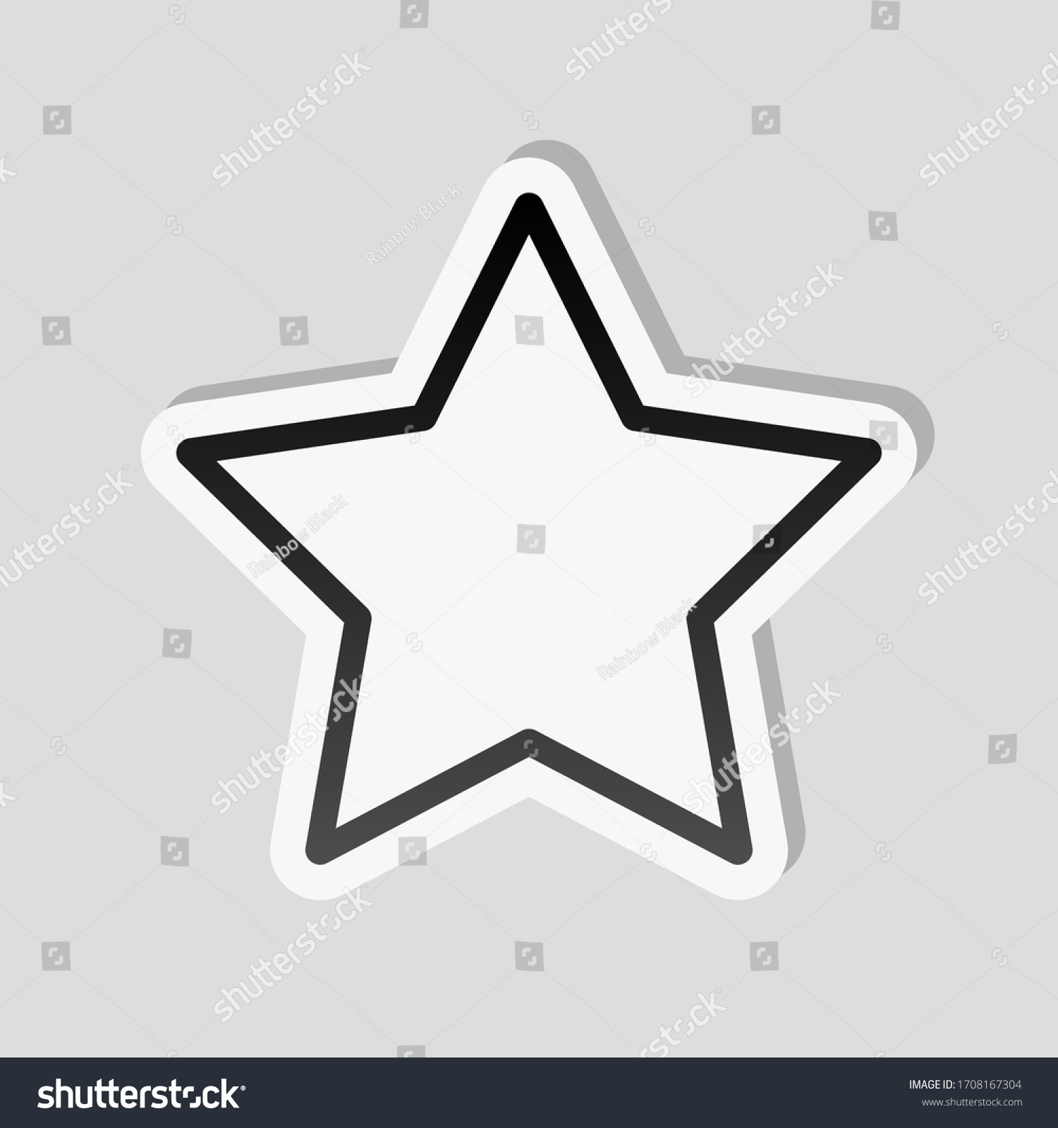 Simple Star Rating Symbol Outline Design Stock Vector (Royalty Free ... Simple Star Rating Symbol Outline Design Stock Vector (Royalty Free ...