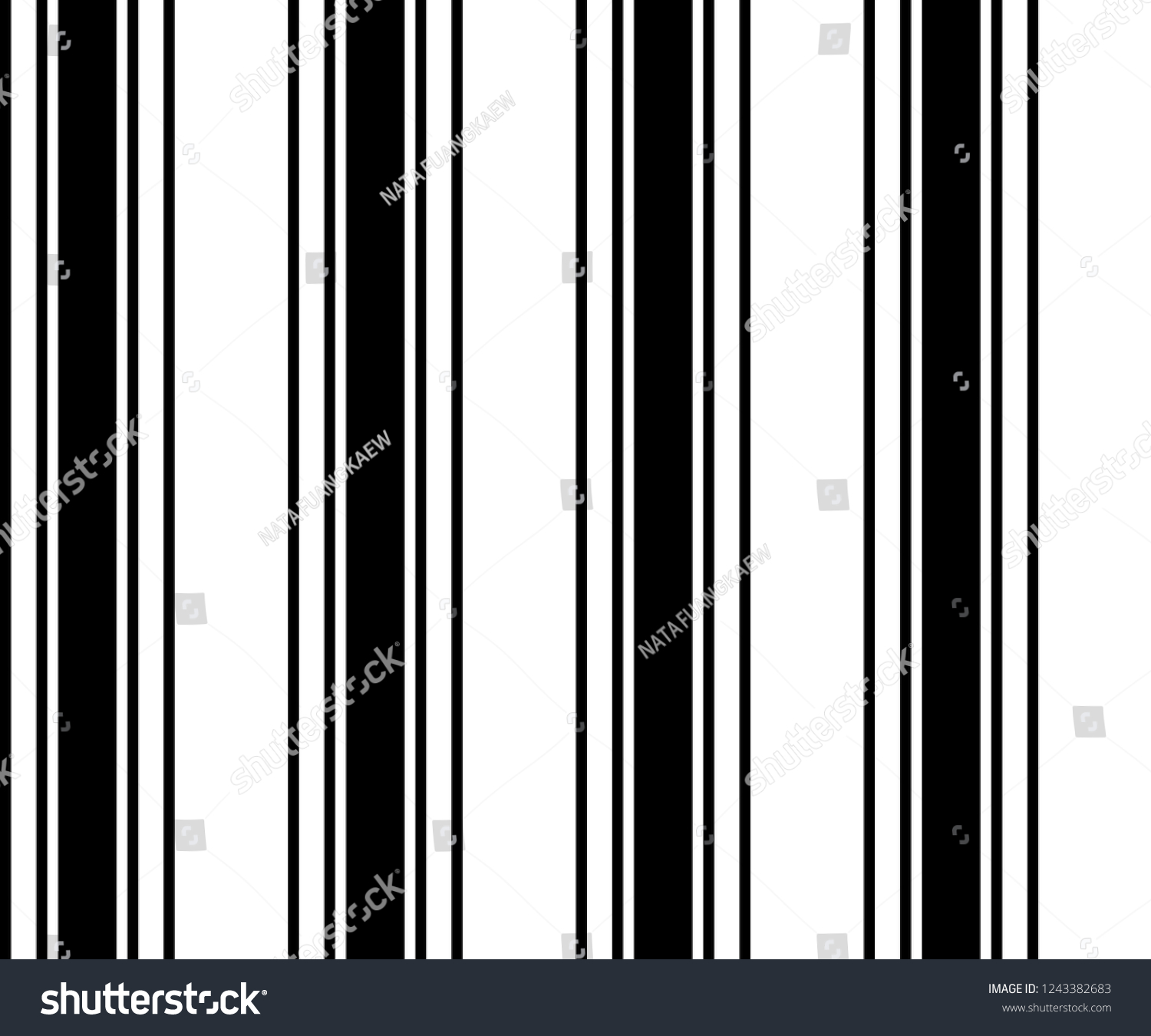 Simple Stripe Pattern Black White Vertical Stock Vector (Royalty Free ...