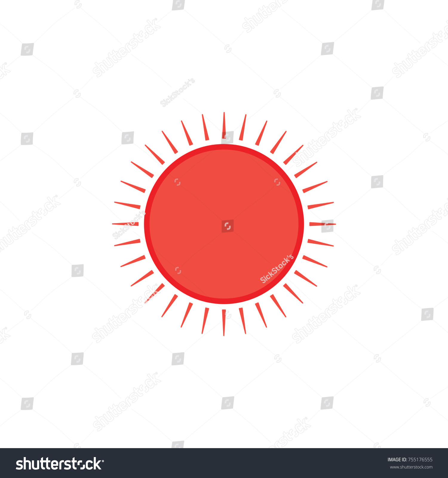 Simple Sun Light Symbol Logo Vector Stock Vector (Royalty Free ...