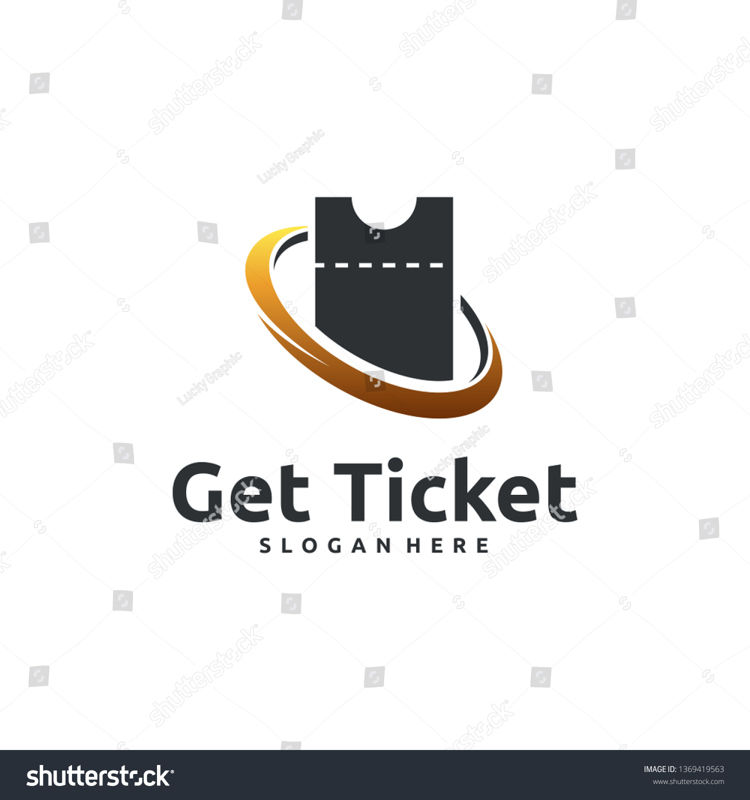 Simple Ticket Logo Designs Vector Get Stock Vector (Royalty Free ...