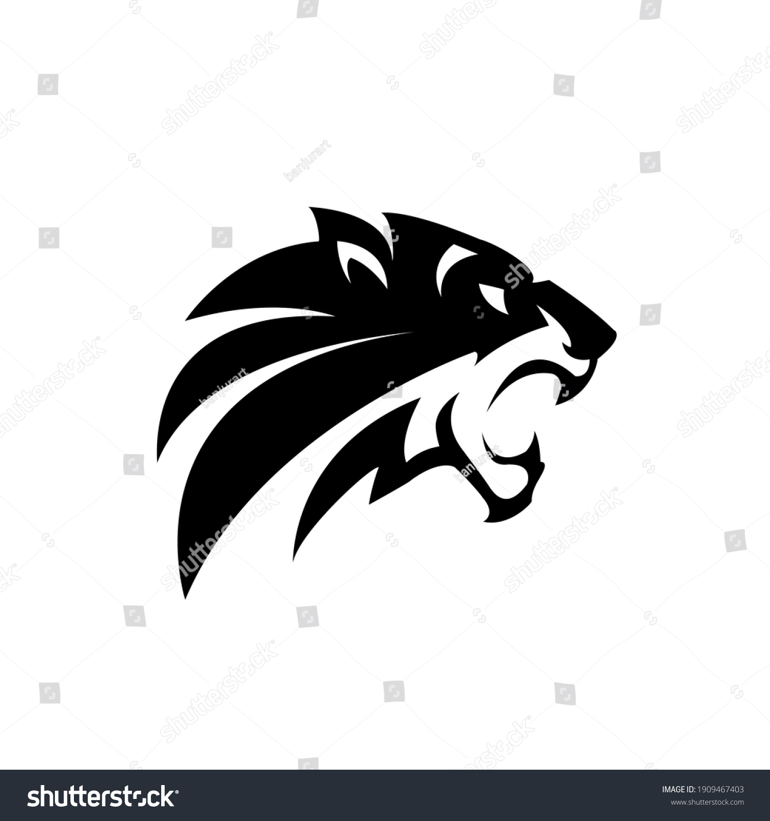 Simple Tiger Face Logo Design: Vector có sẵn (miễn phí bản quyền ...
