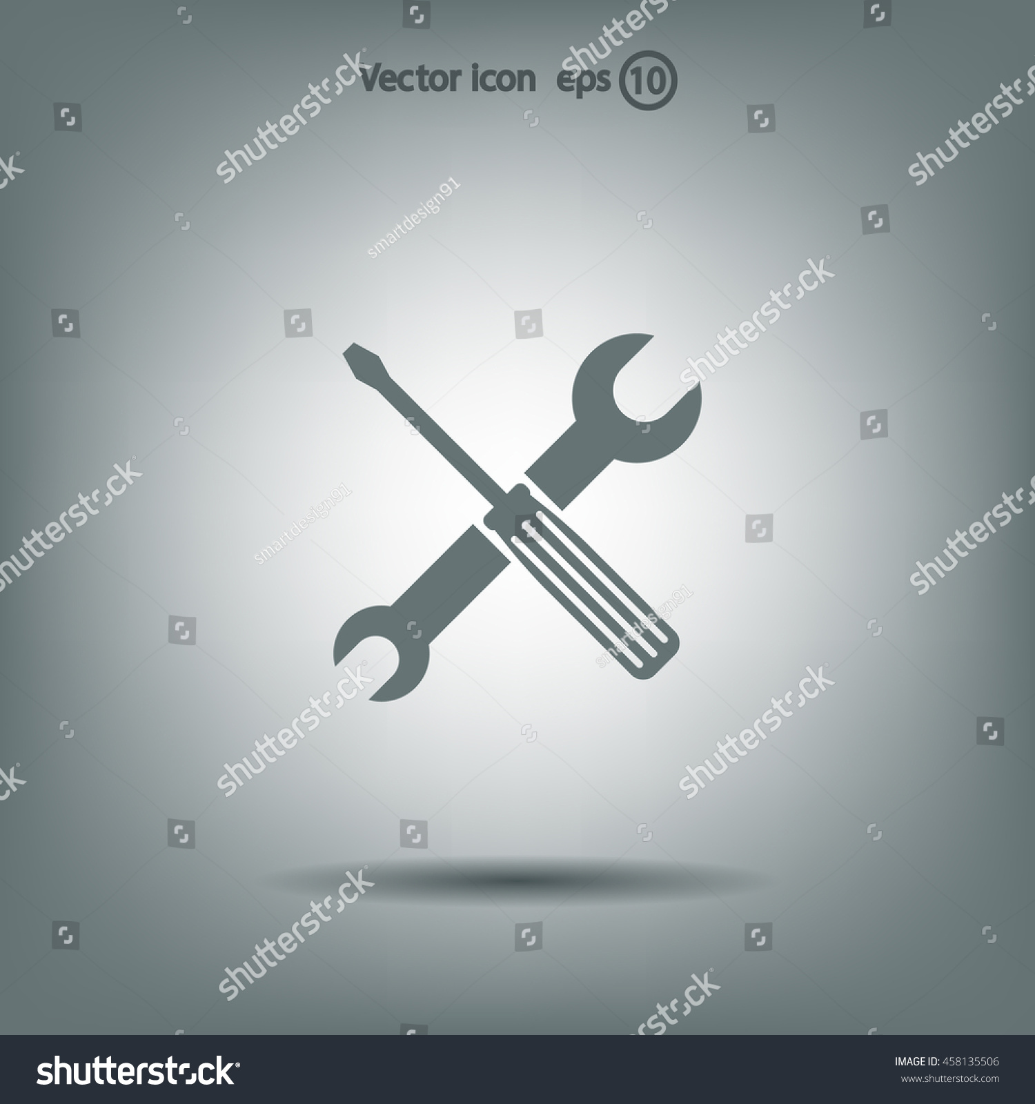 Simple Tools Repair Icon Stock Vector (Royalty Free) 458135506 ...