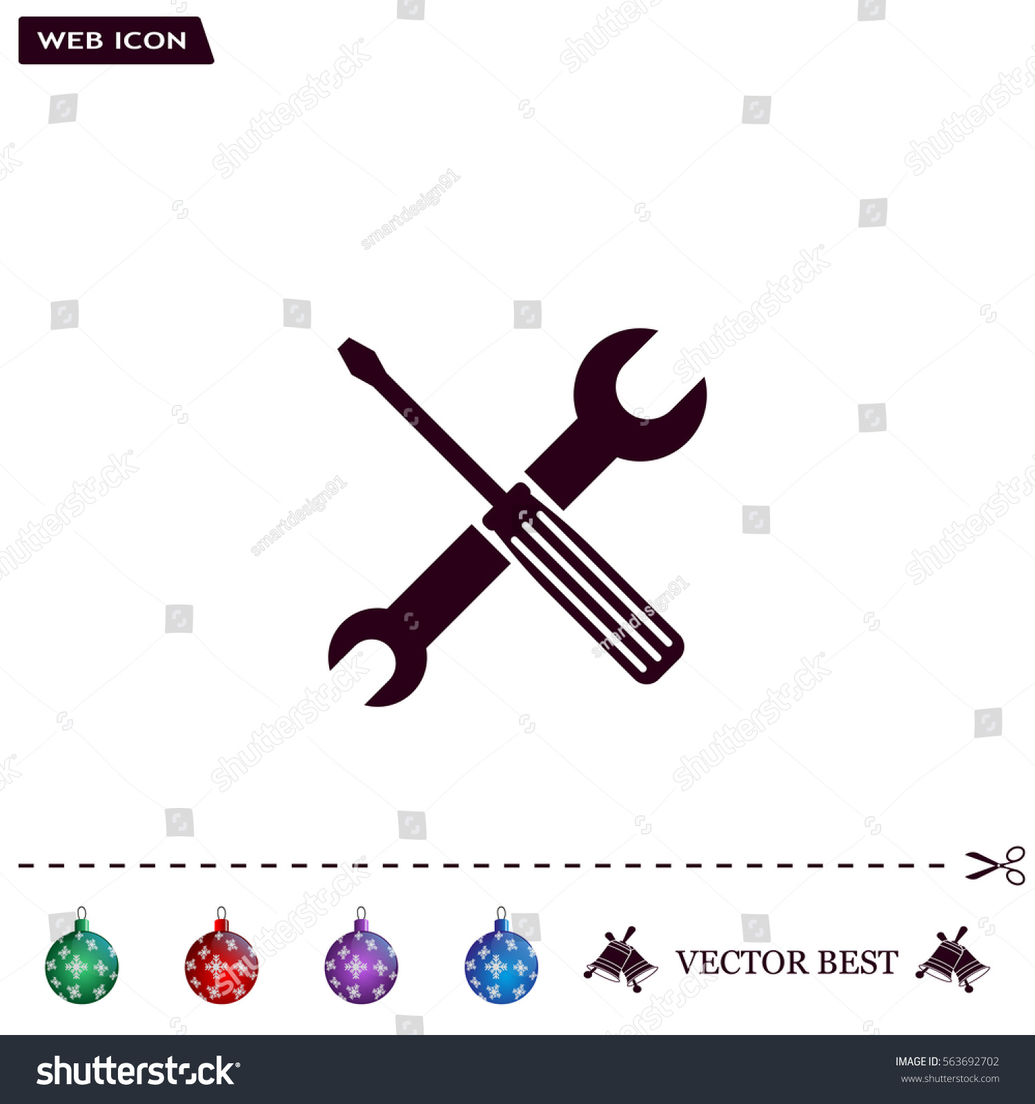 Simple Tools Repair Icon Stock Vector (Royalty Free) 563692702